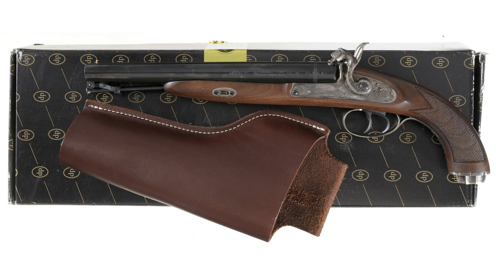 Pedersoli Howdah Hunter Percussion Pistol with Box and Holster | Rock ...