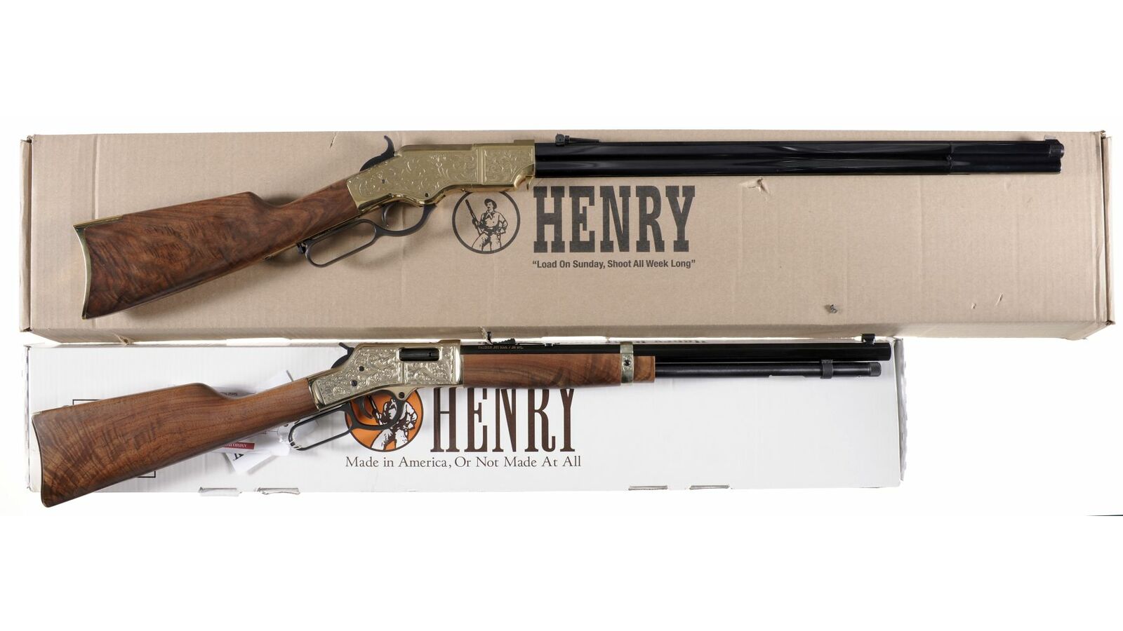 Two Henry Repeating Arms Rifles w/ Boxes | Rock Island Auction