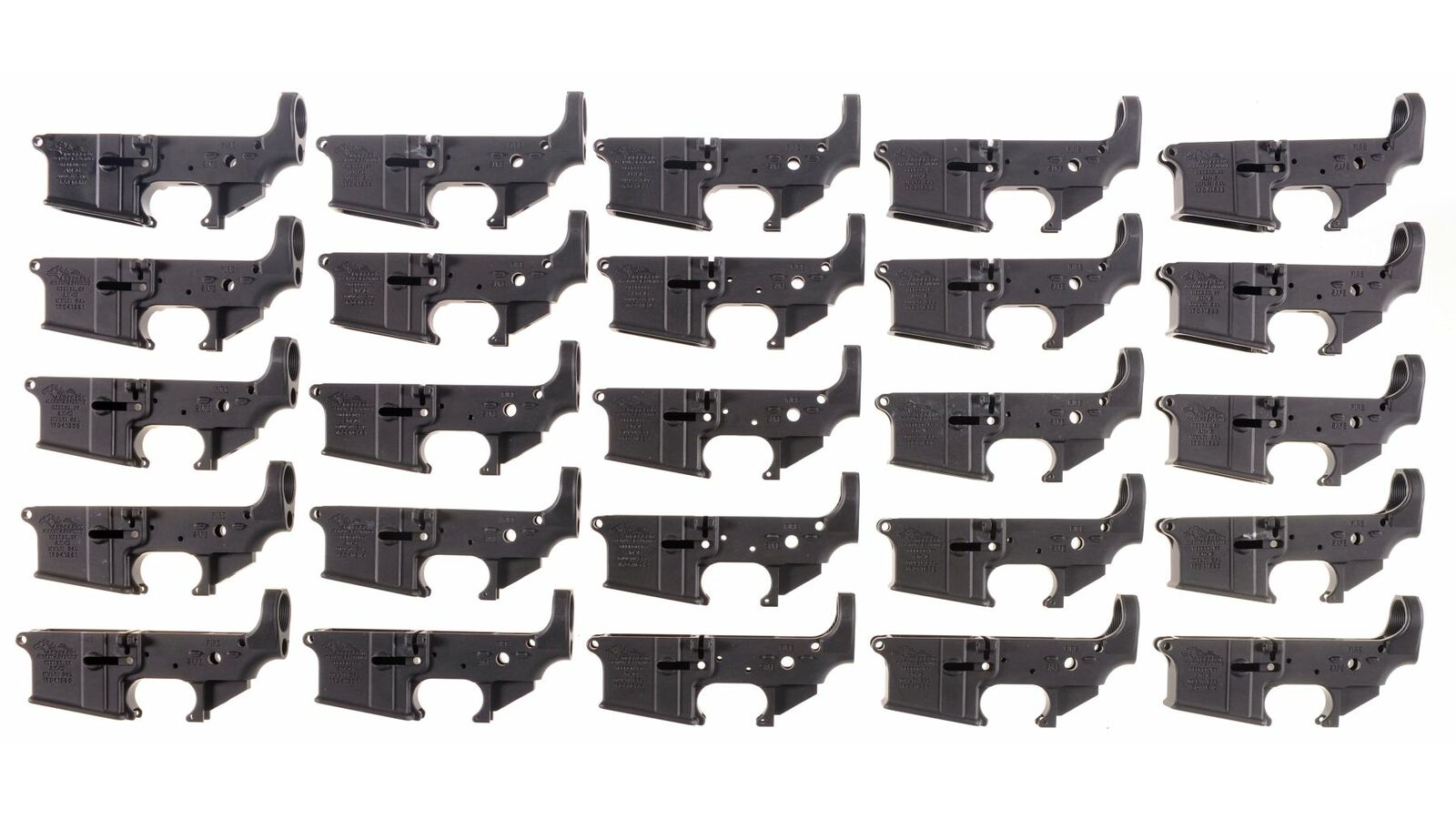 Twenty-Five Anderson Manufacturing AM-15 Lower Receivers | Rock Island ...