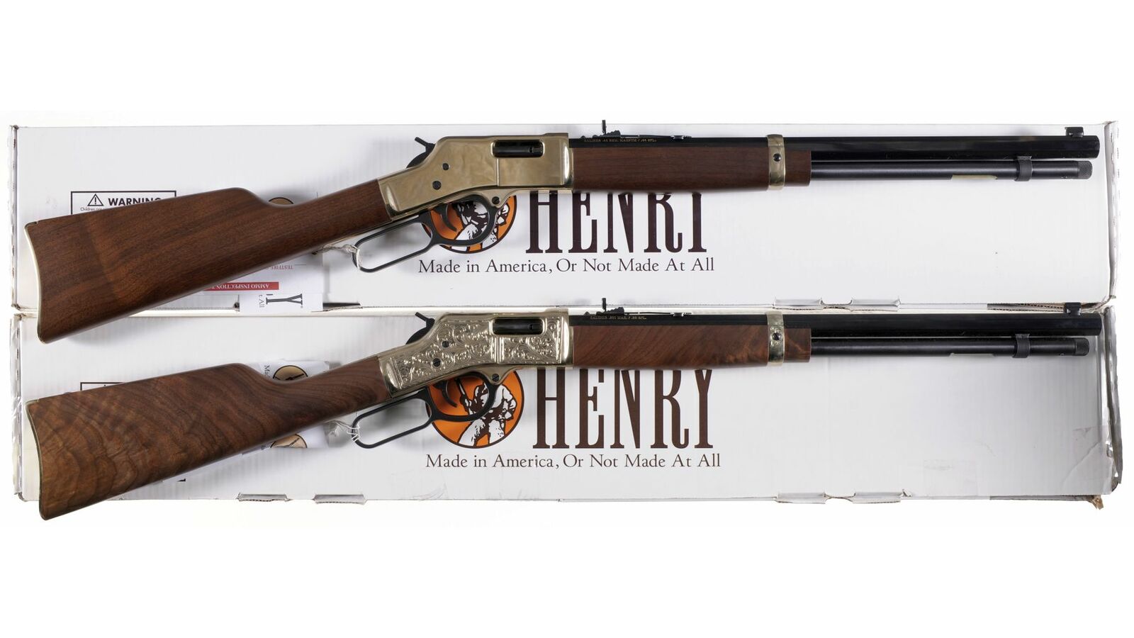 Two Henry Repeating Arms Big Boy Lever Action Rifles w/ Boxes | Rock ...