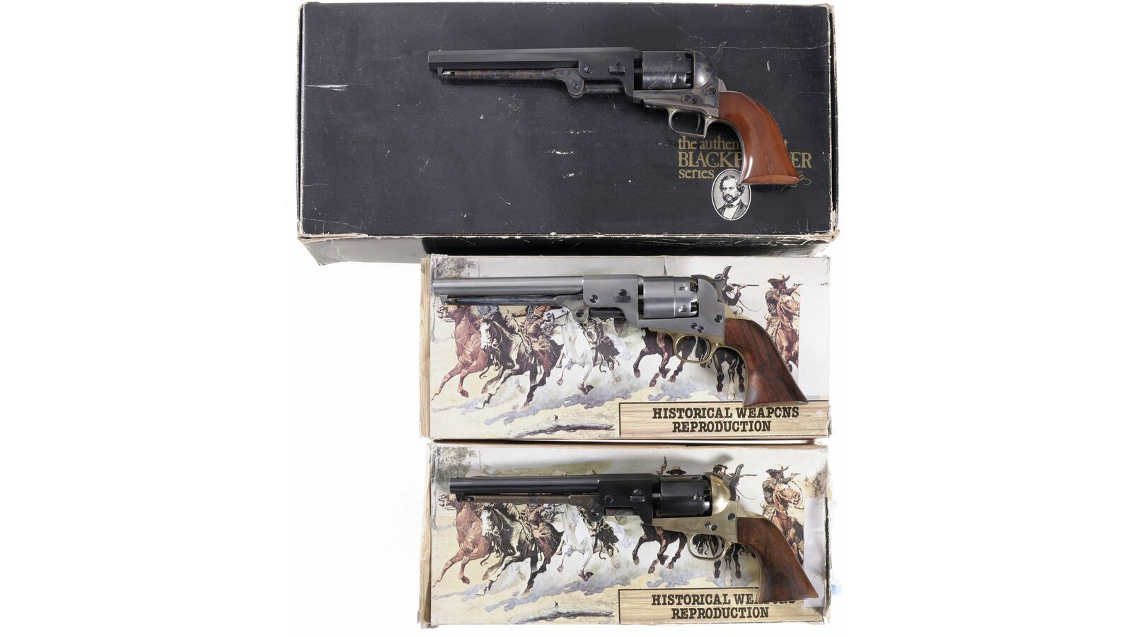 Three Contemporary Percussion Revolvers w/ Boxes | Rock Island Auction