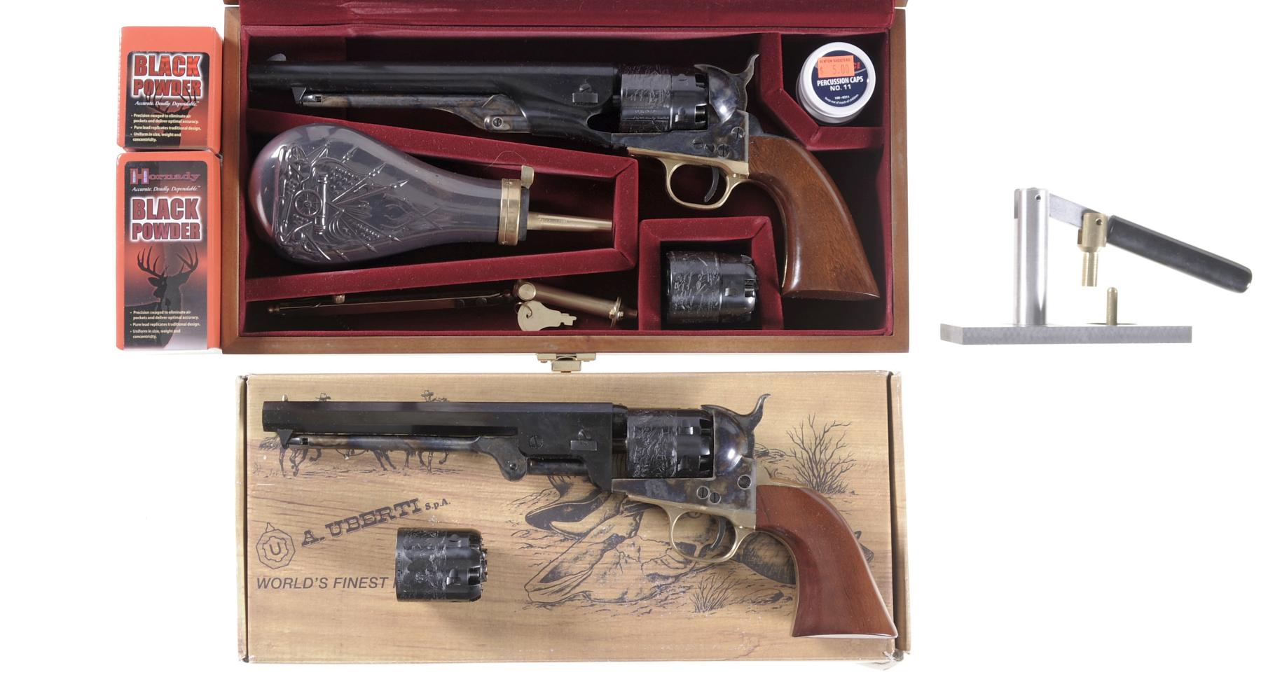 Two Uberti Percussion Revolvers w/ Boxes | Rock Island Auction