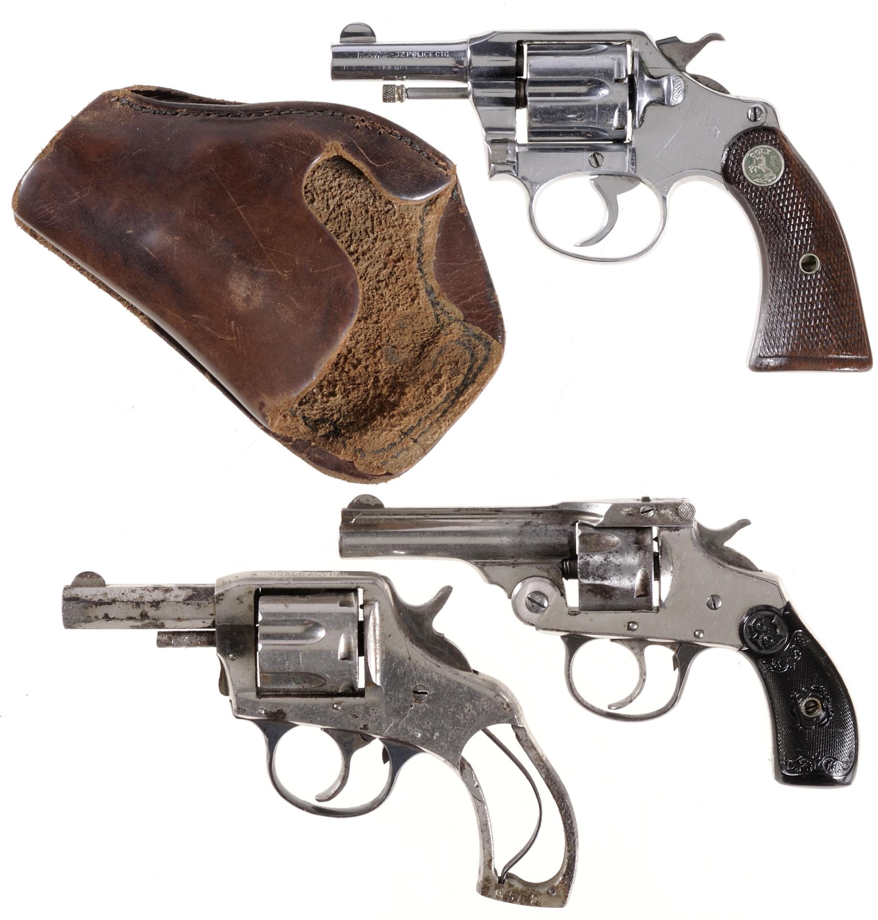Three Double Action Revolvers -A) Colt Police Positive Revolver | Rock ...