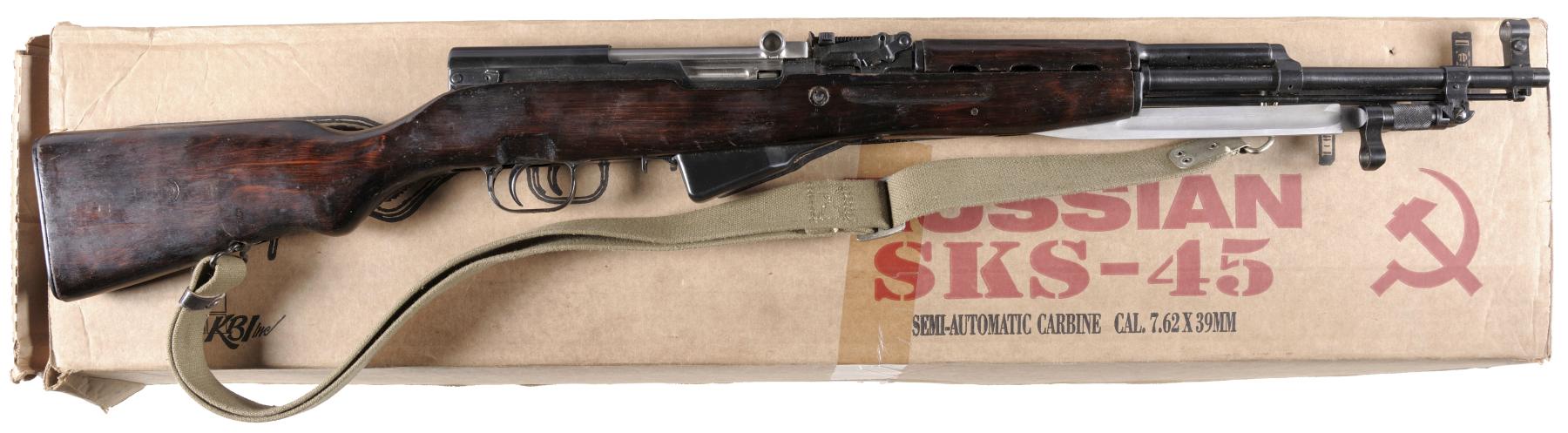 Russian Tula Arsenal SKS Semi-Automatic Rifle with Box | Rock Island ...