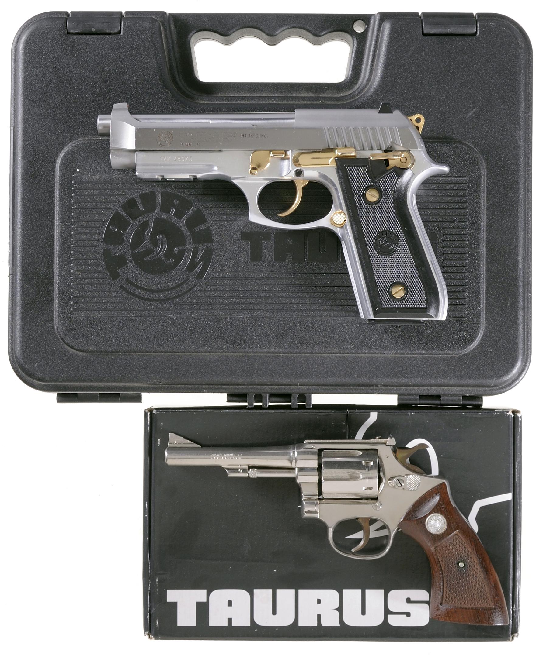 Two Taurus Handguns -A) Taurus Model PT 92 AFS with Case | Rock Island ...