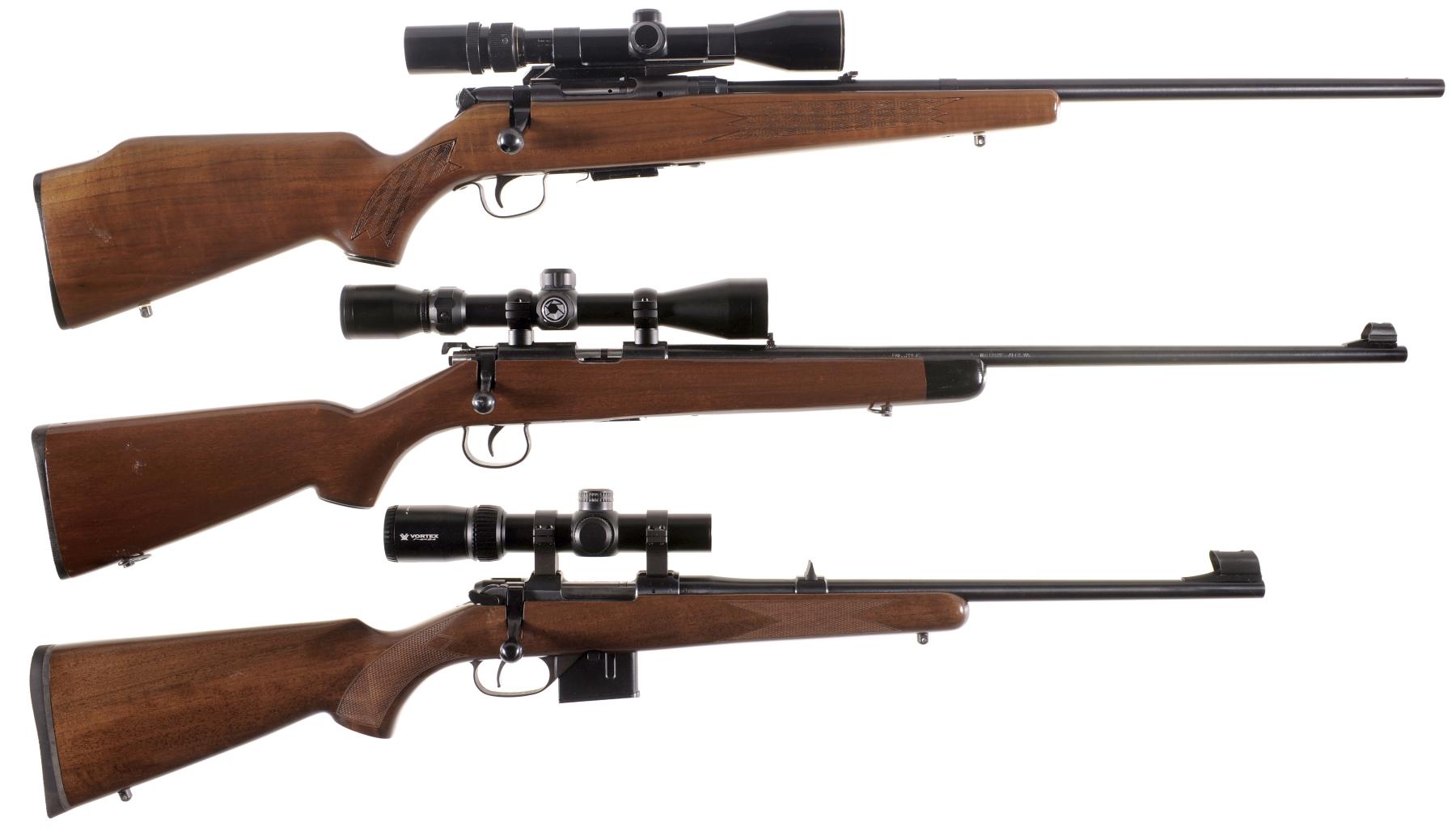 Three Bolt Action Long Guns w/ Scopes | Rock Island Auction