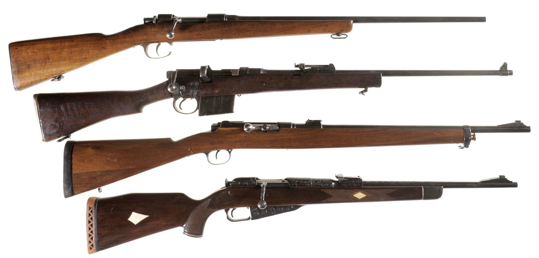 Four Bolt Action Rifles -A) Terni Carcano Bolt Action Rifle | Rock ...