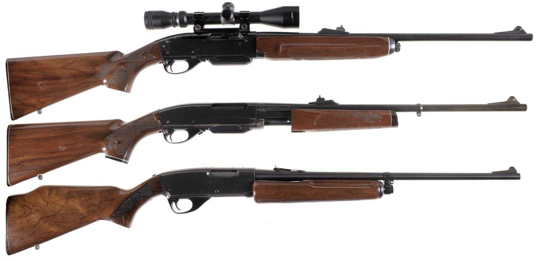 Three Rifles -A) Remington Model 7400 Semi-Automatic Rifle with | Rock ...