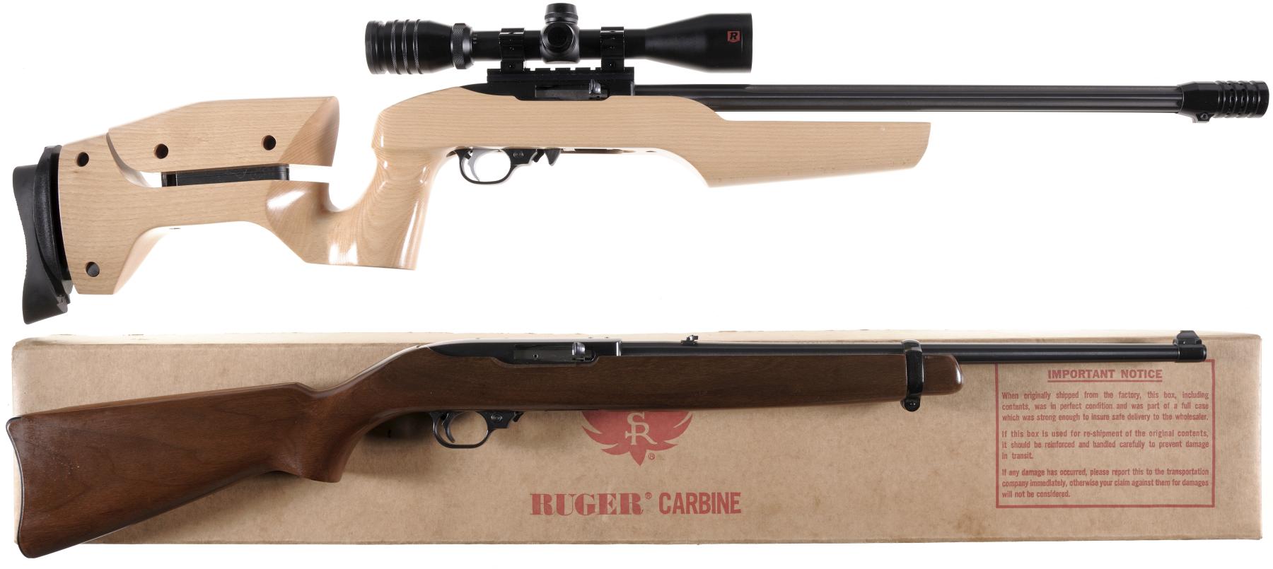 Two Ruger Semi-Automatic Rifles | Rock Island Auction