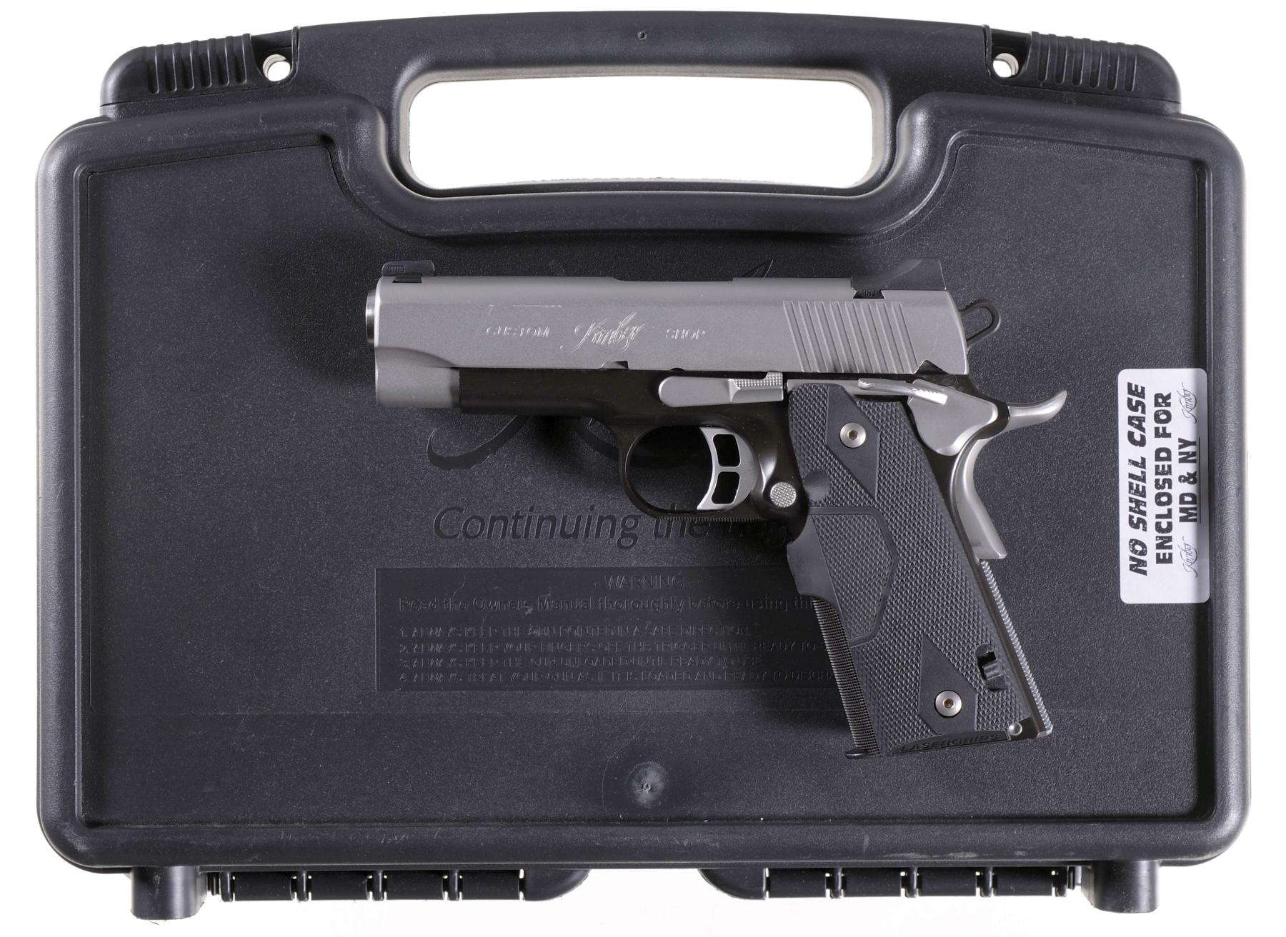 Kimber Pro Cdp Ii Semi Automatic Pistol With Case Rock Island Auction