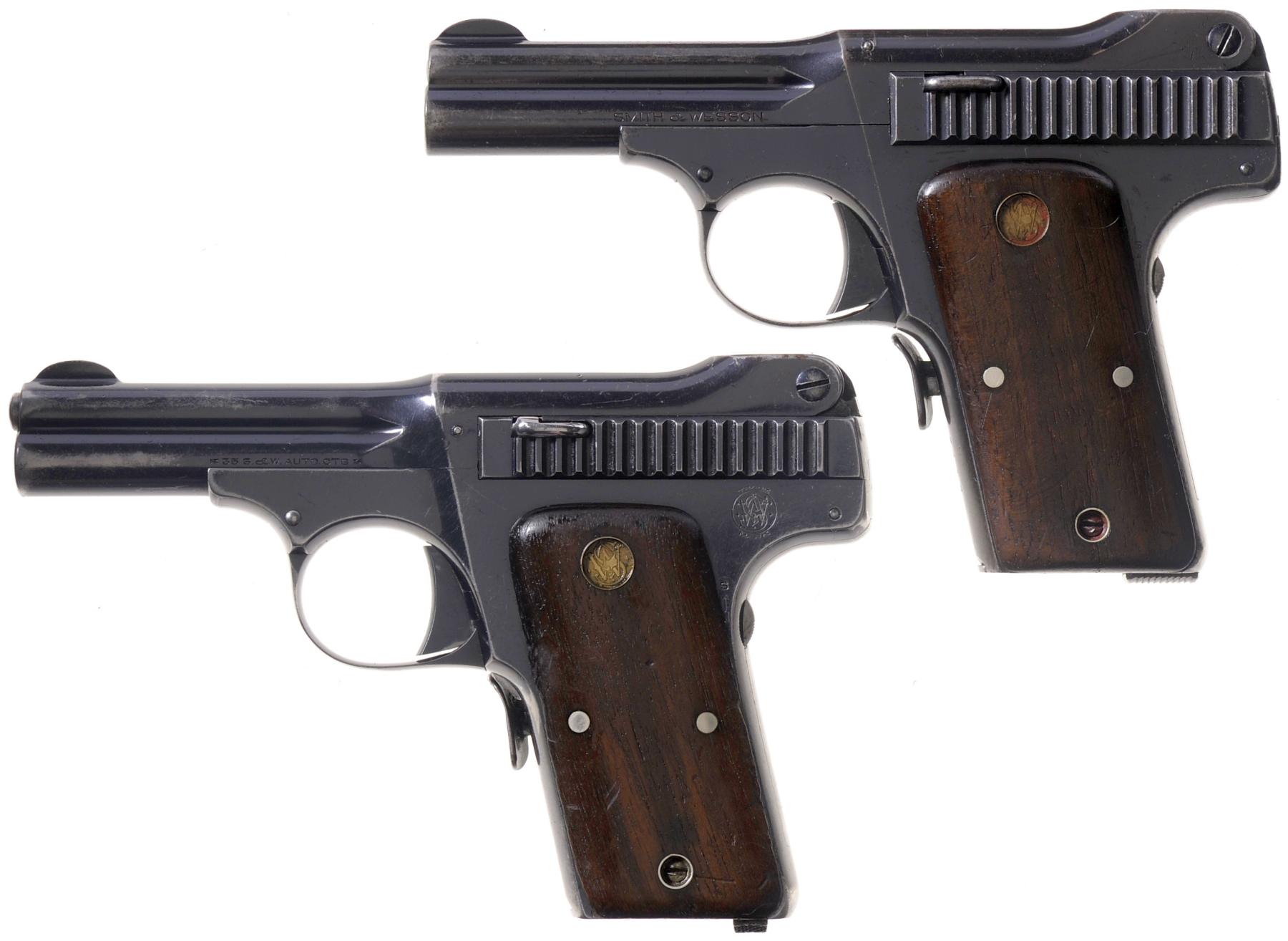 Two Smith & Wesson Semi-Automatic Pistols -A) S&W .35 Automatic | Rock ...