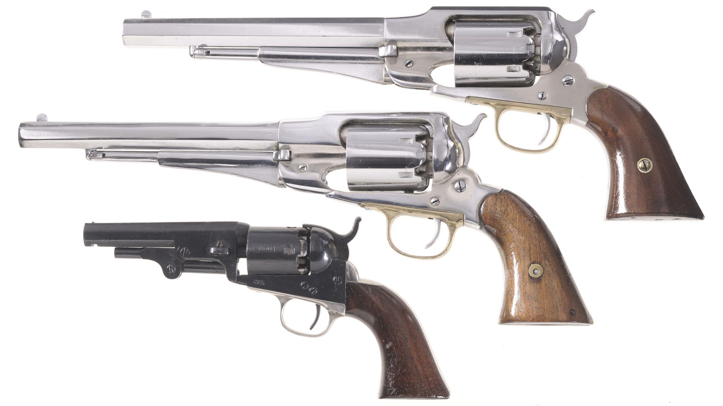 Three Percussion Revolvers | Rock Island Auction
