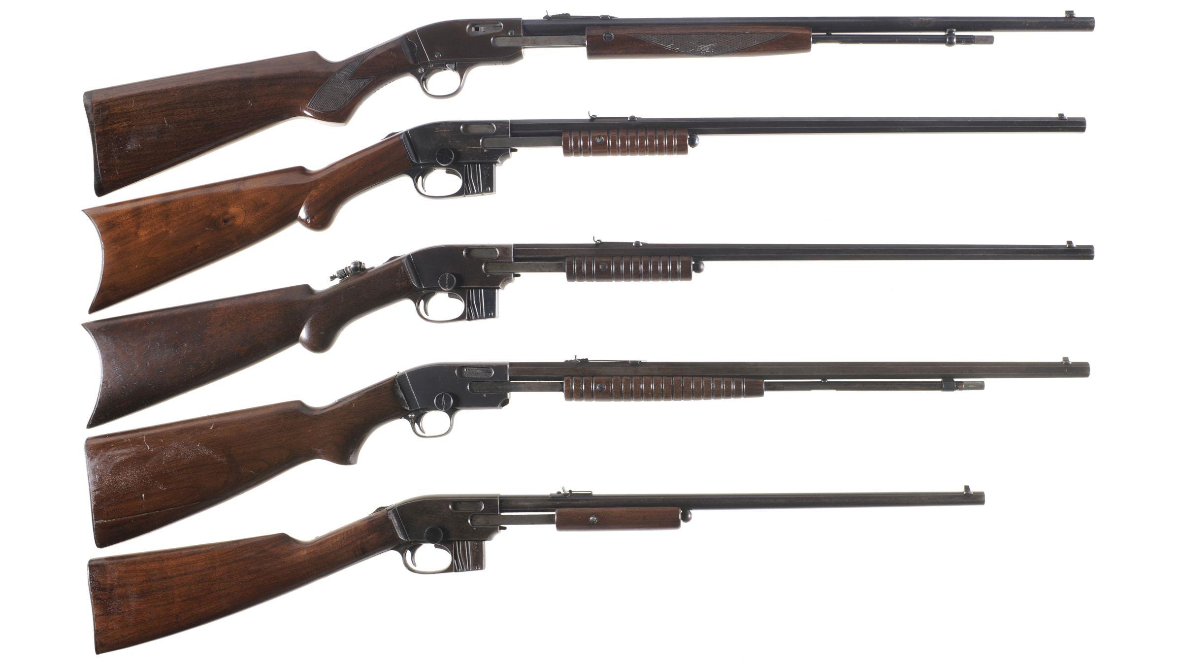 Five Savage Slide Action Rifles | Rock Island Auction