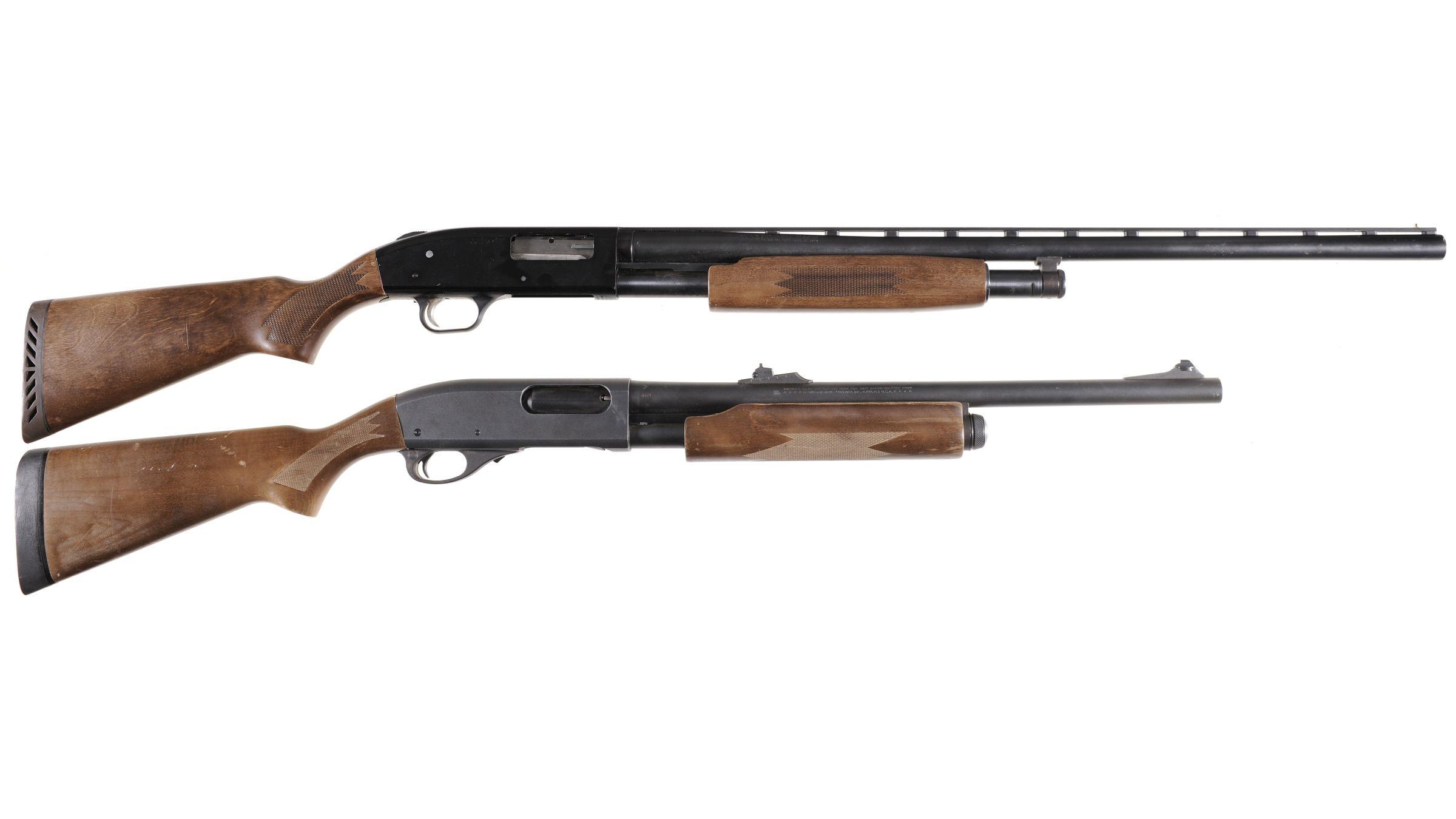 Two Slide Action Shotguns | Rock Island Auction