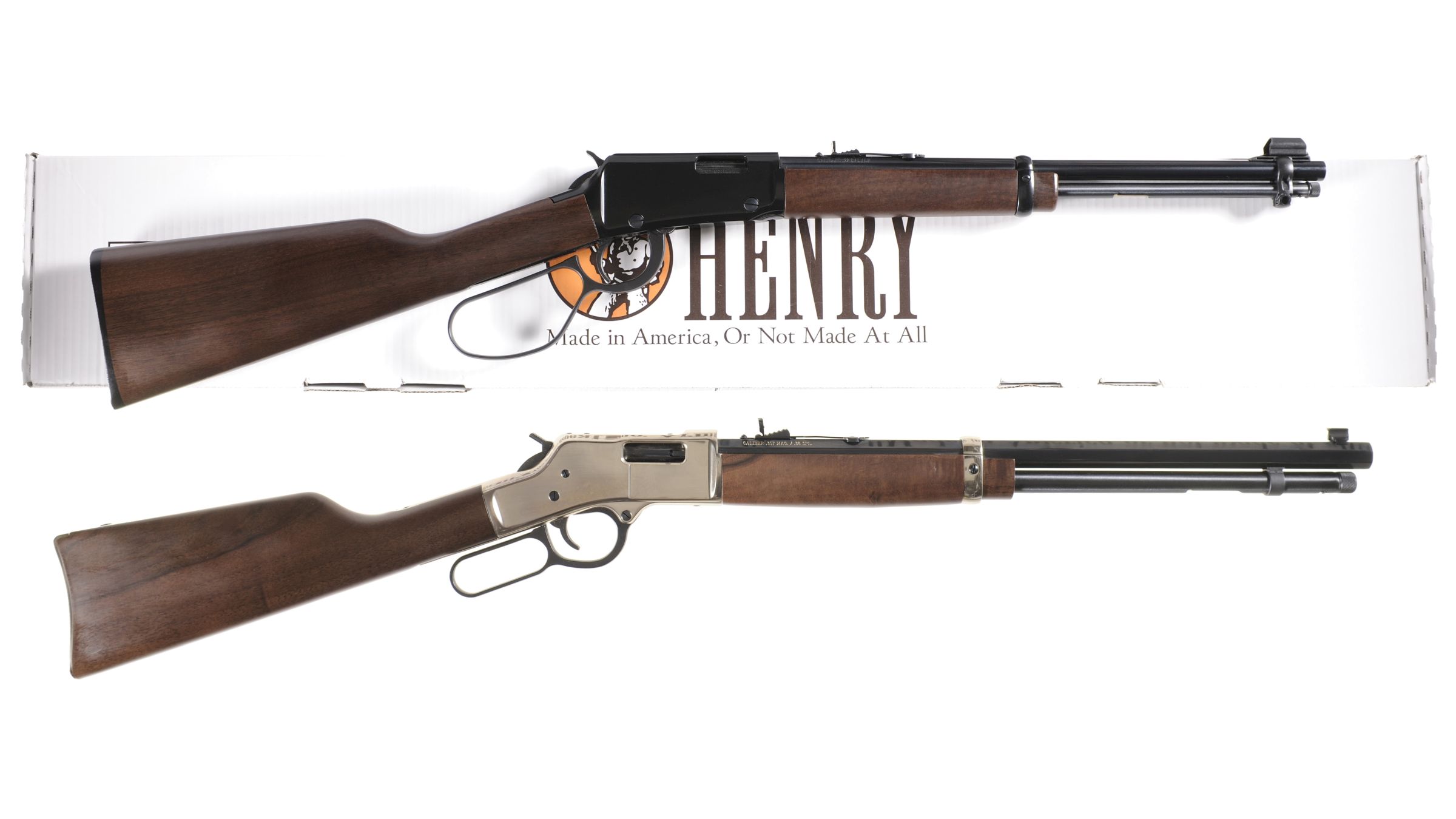 Two Henry Repeating Arms Lever Action Long Guns | Rock Island Auction