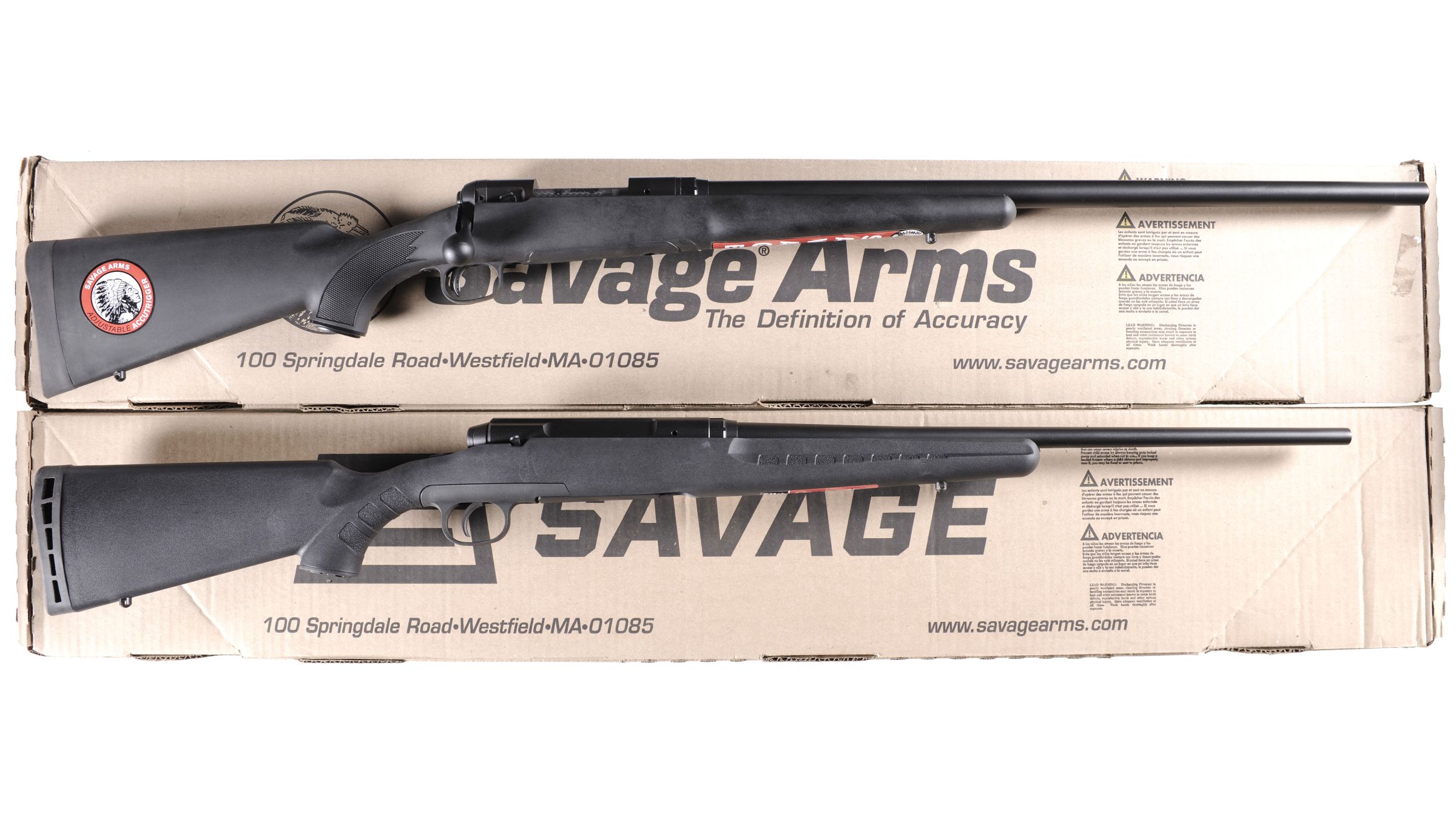 Two Savage Bolt Action Rifles w/ Boxes | Rock Island Auction