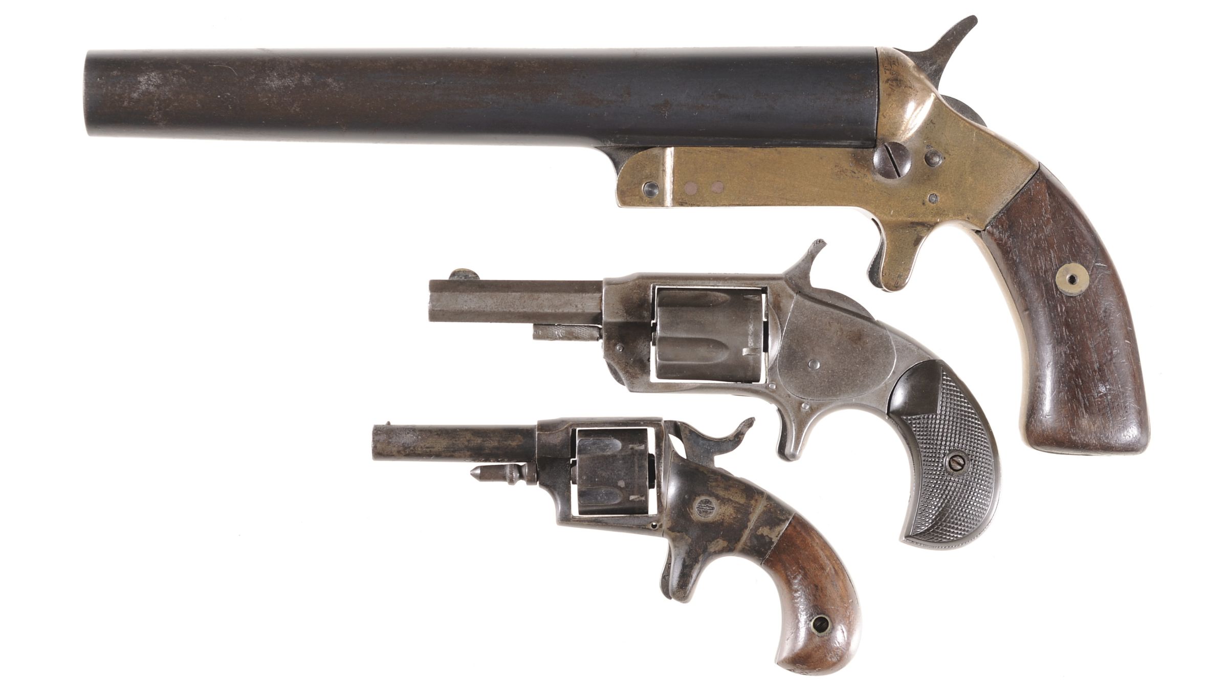 One Flare Pistol and Two Revolvers | Rock Island Auction