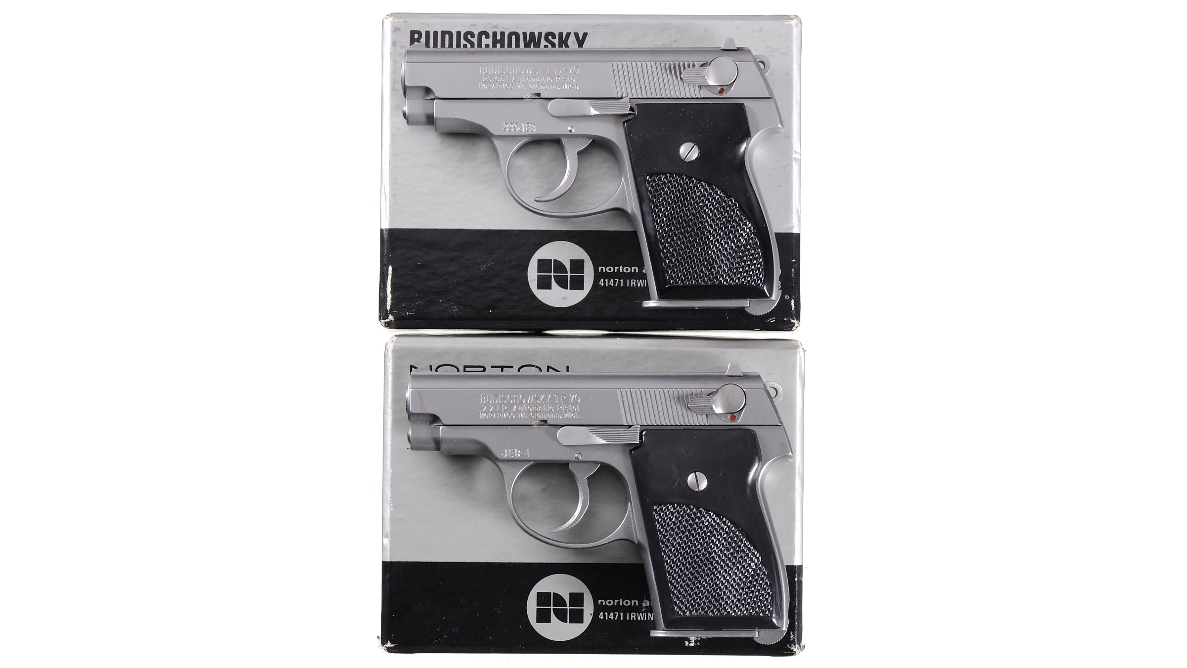 Two Budischowsky TP-70 Semi-Automatic Pistols w/ Boxes | Rock Island ...