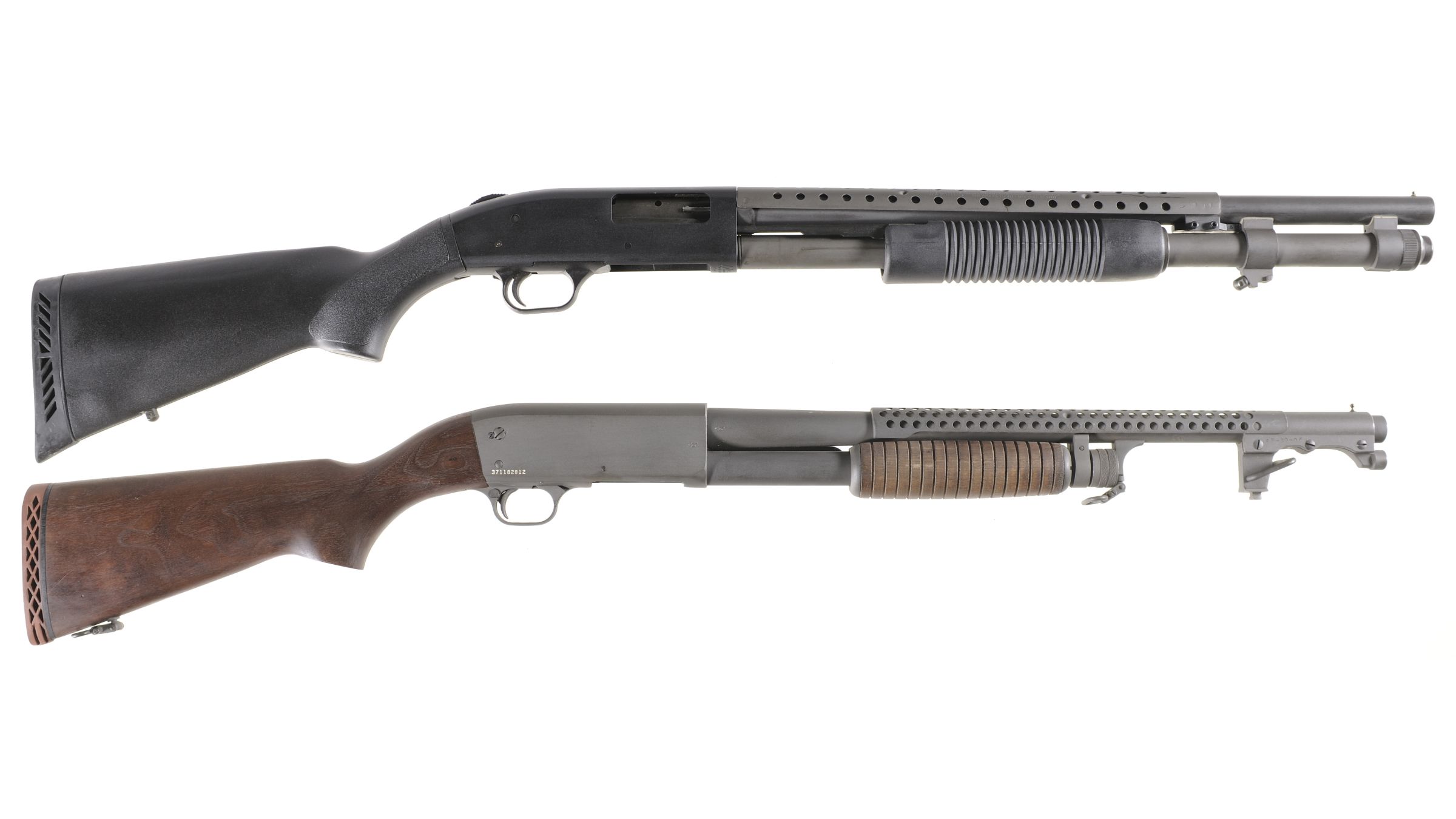 Two Slide Action Shotguns | Rock Island Auction