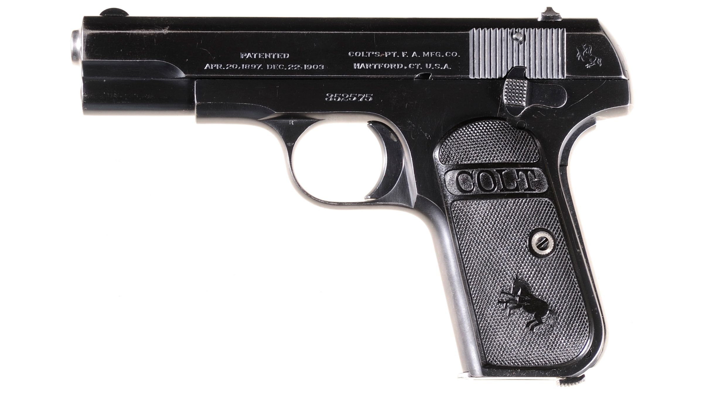 Colt Model 1903 Hammerless Semi-Automatic Pistol | Rock Island Auction