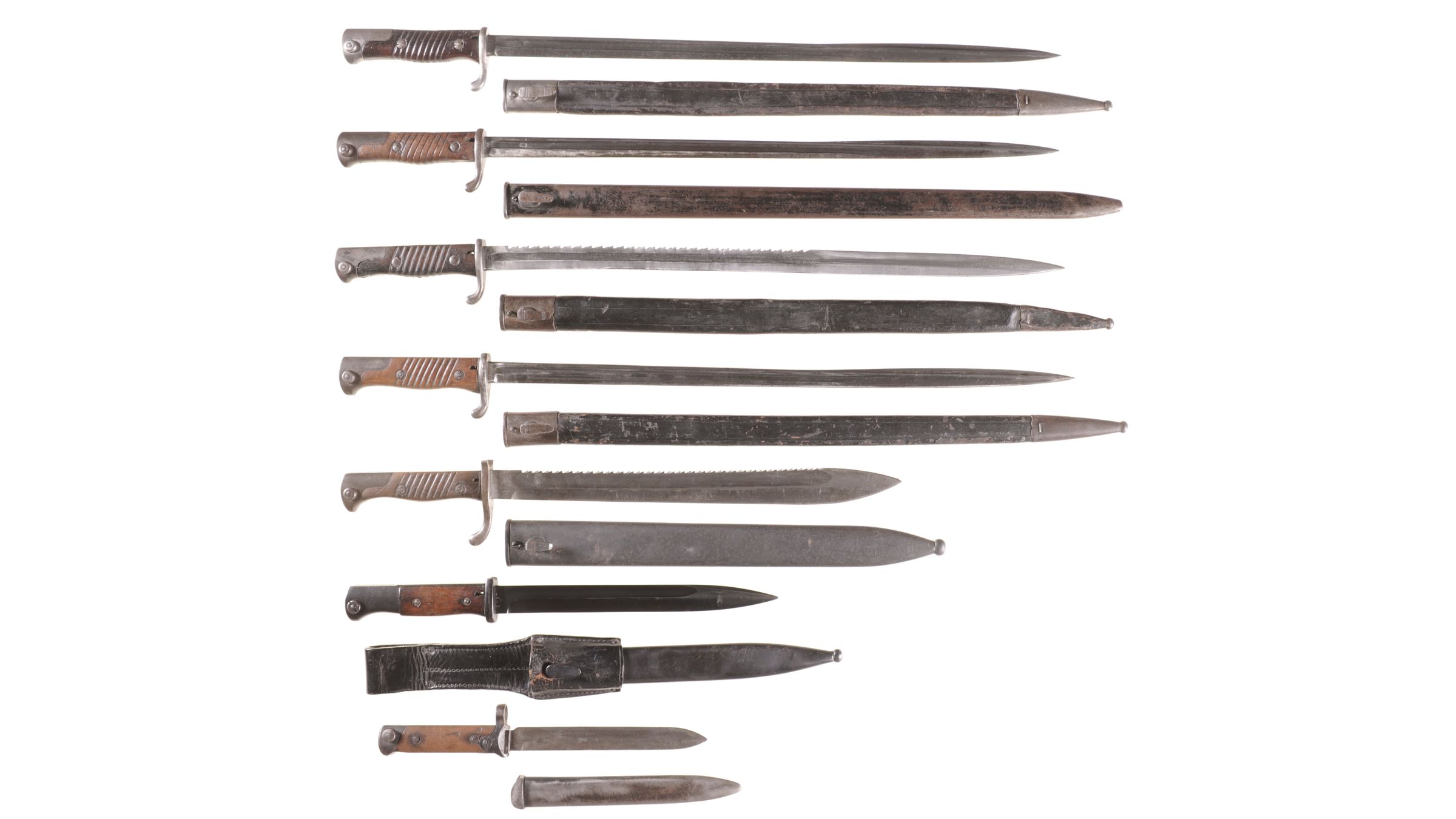 Group of Seven European Bayonets | Rock Island Auction