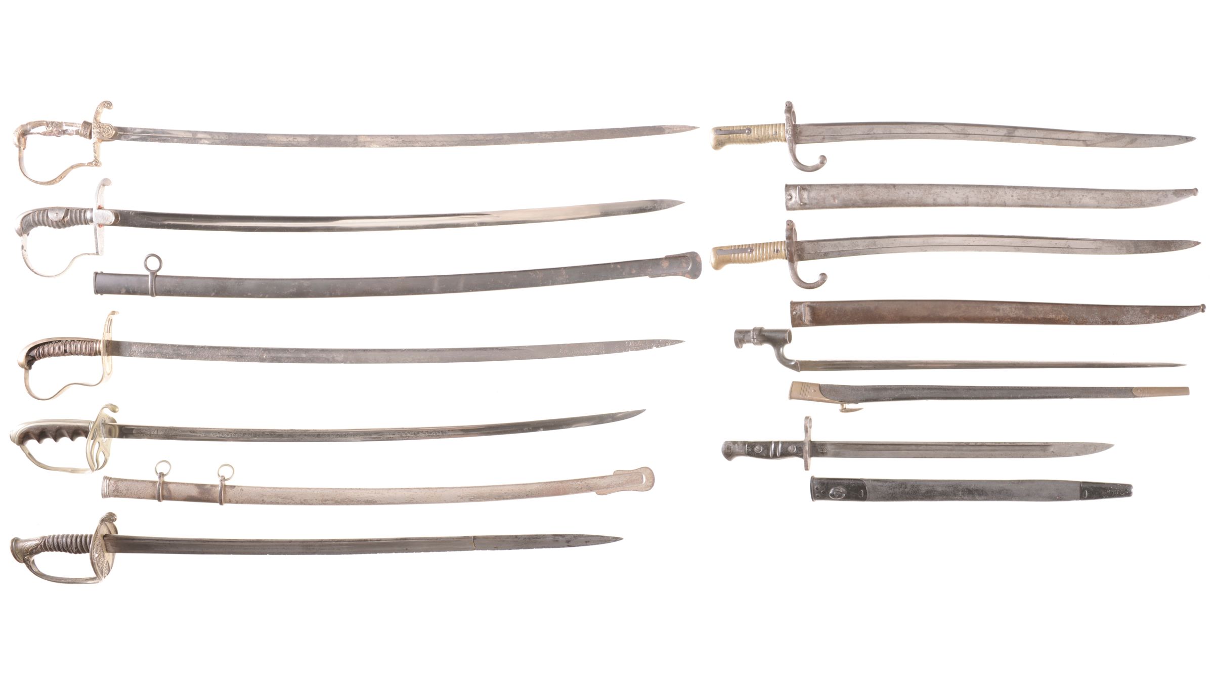 Group of Nine Assorted Edged Weapons | Rock Island Auction