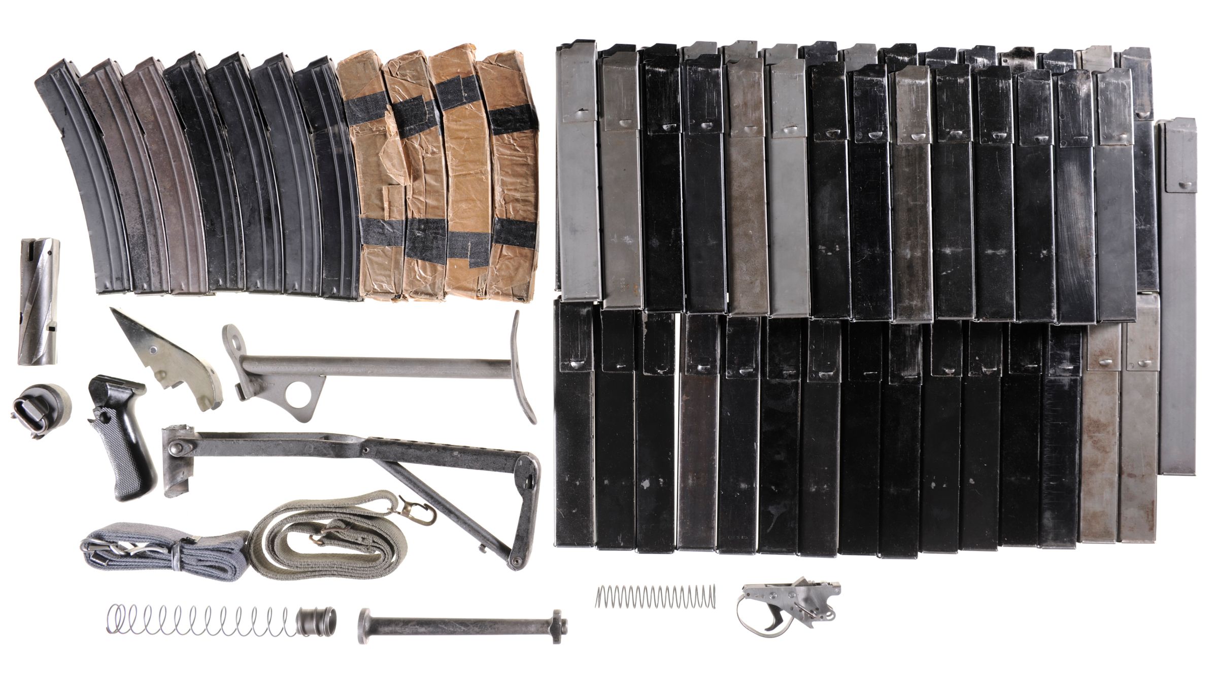 Group of Sten and Sterling Sub machine Gun Magazines and Accesso | Rock ...