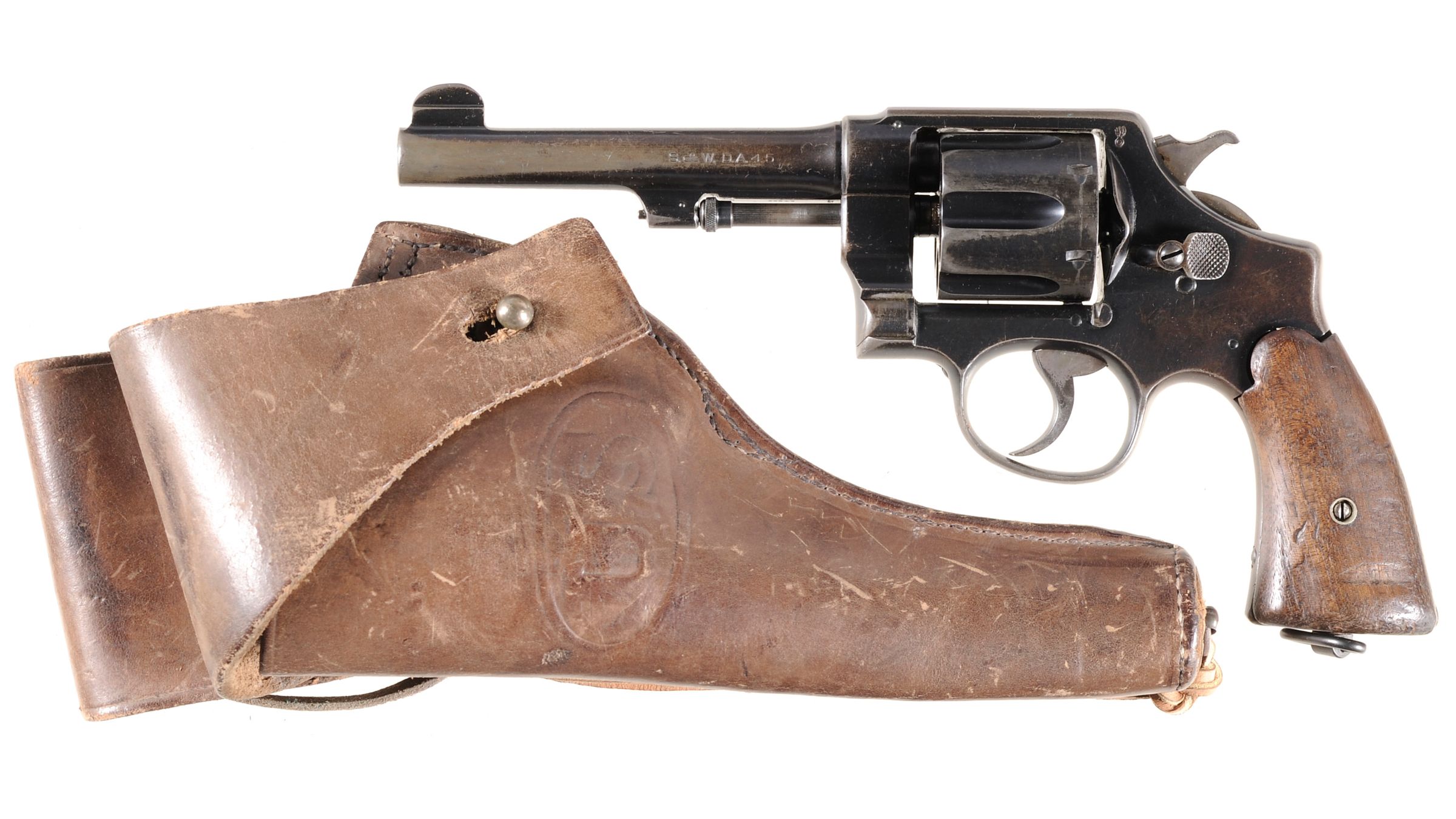 U.S. Smith & Wesson Model 1917 Double Action Revolver with Holst | Rock Island Auction
