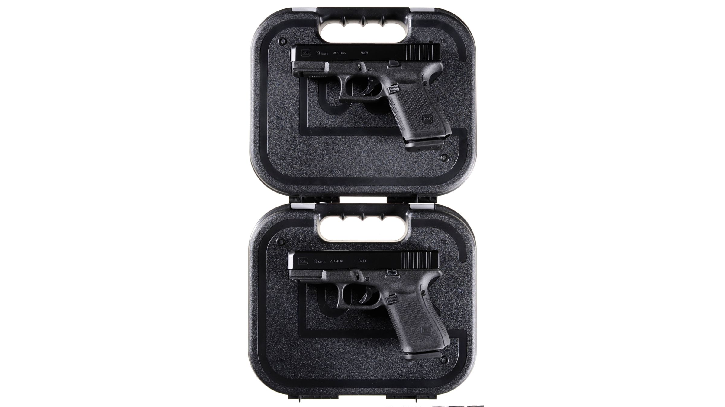 Two Glock Model 19 Semi-Automatic Pistols with Cases | Rock Island Auction