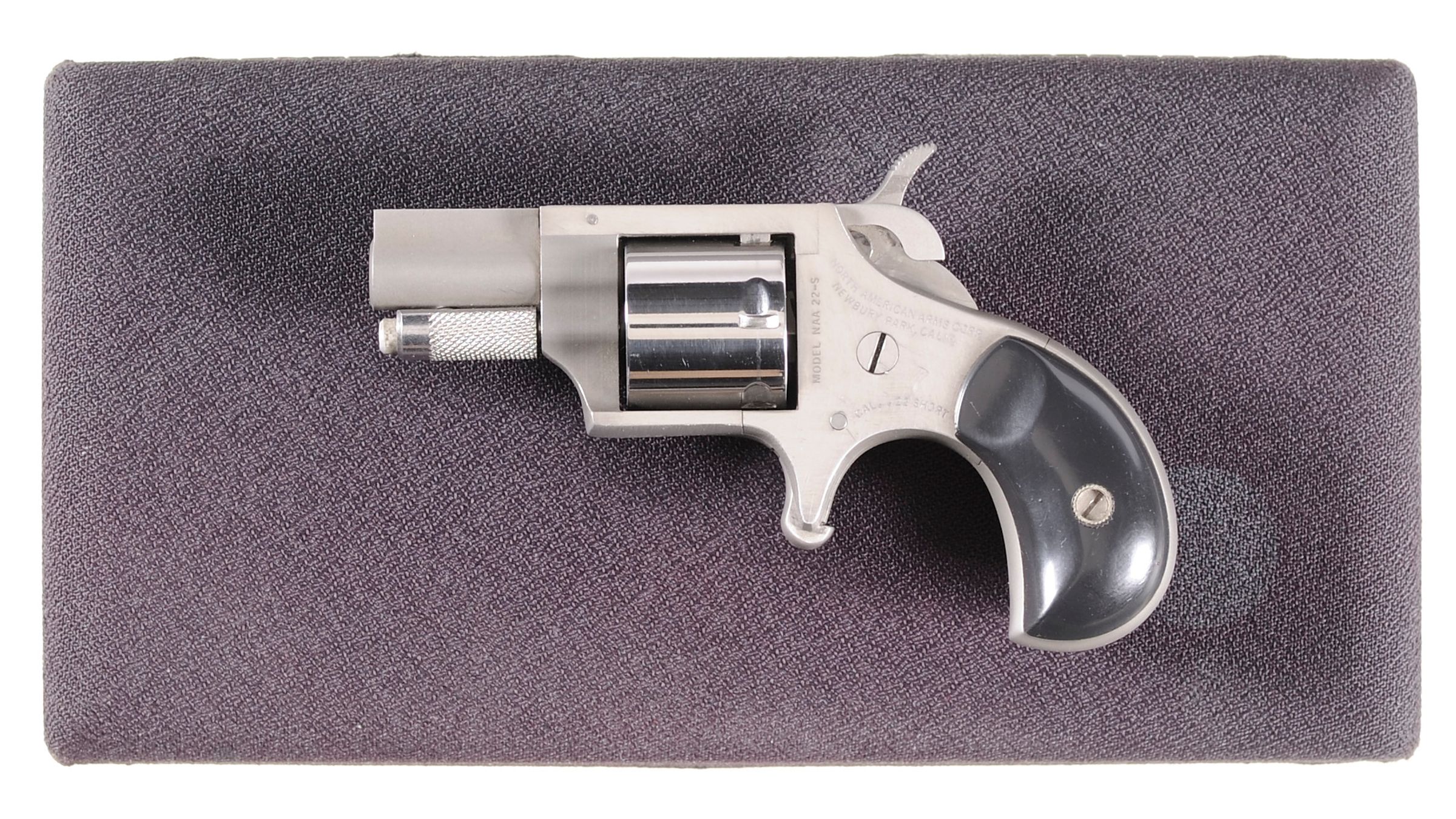 North American Arms NAA 22-S Spur Trigger Revolver with Case | Rock ...