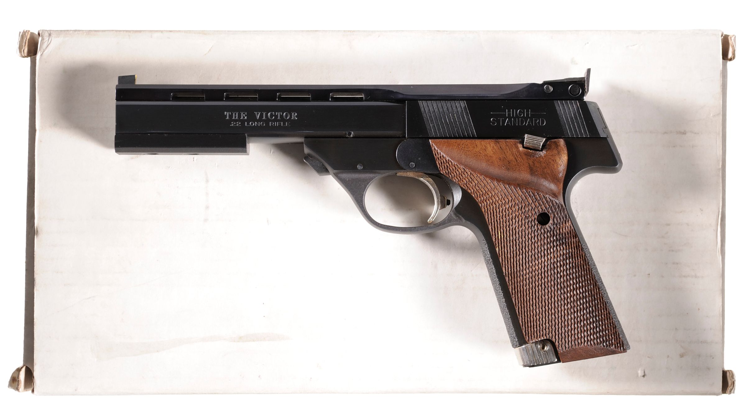 High Standard The Victor Semi-Automatic Pistol with Box | Rock Island ...