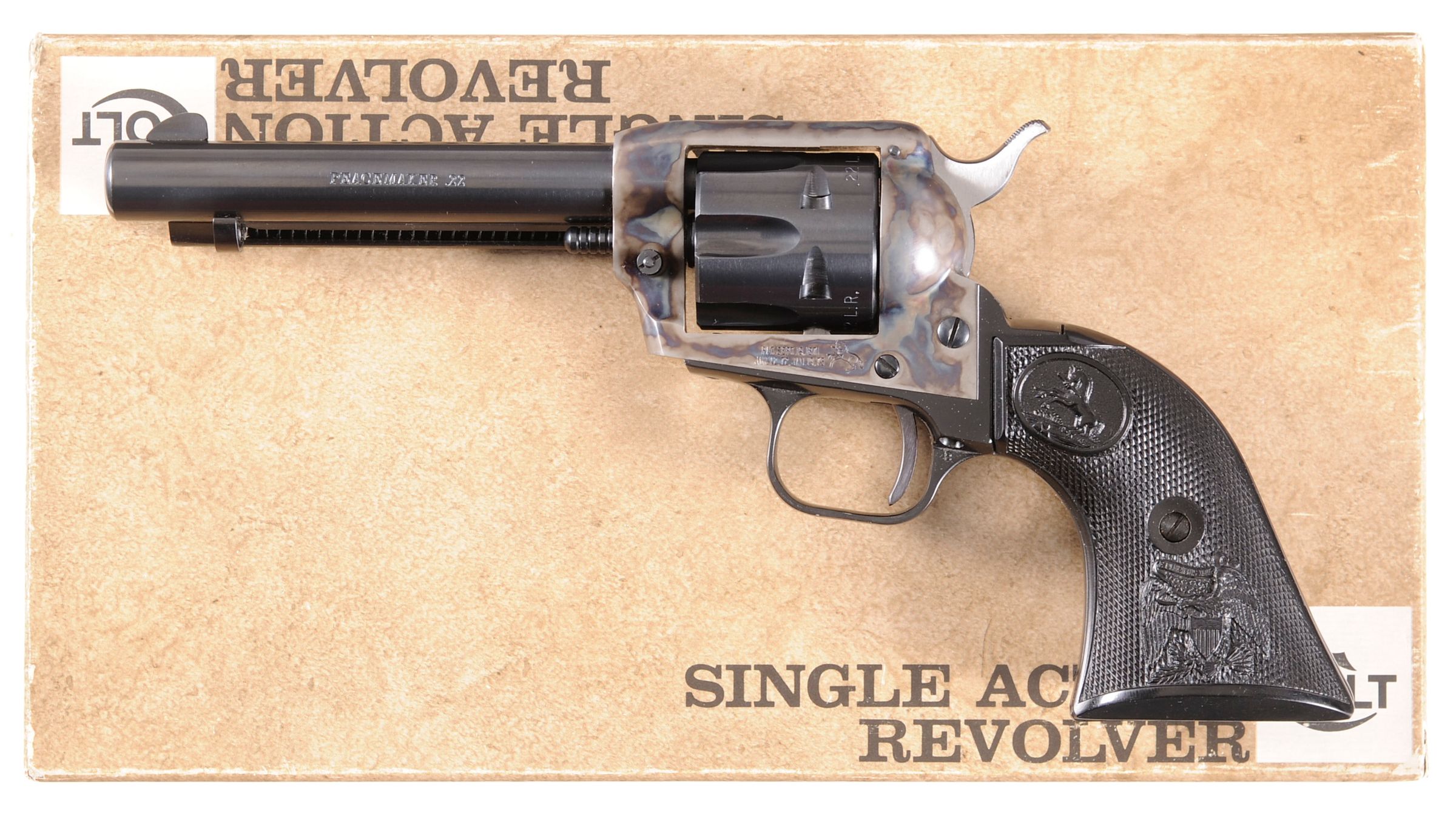 Colt Peacemaker .22 Single Action Army Revolver with Box, Extra | Rock ...