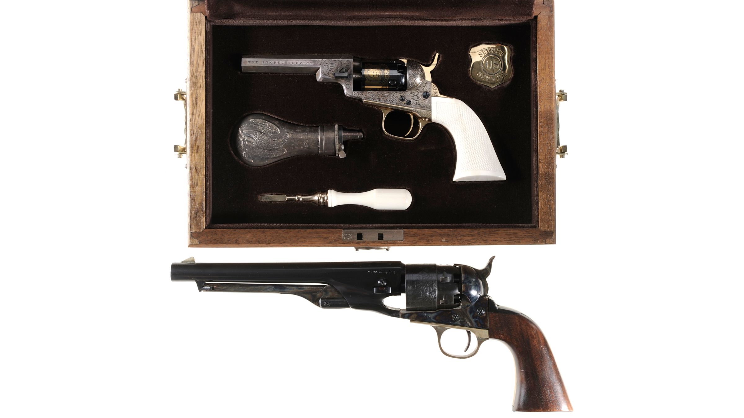 Two Contemporary Percussion Revolvers | Rock Island Auction