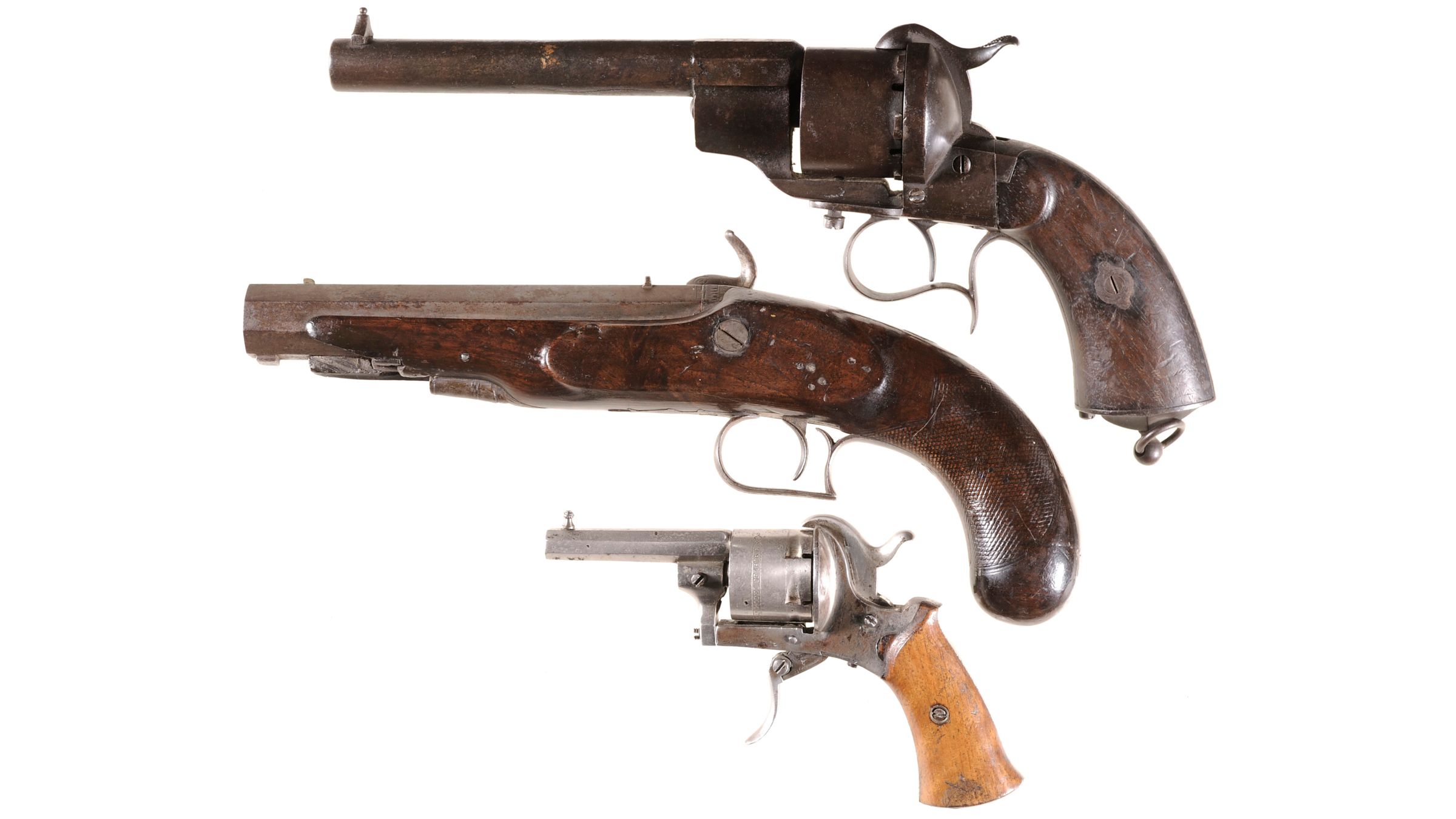 Three Antique Hand Guns | Rock Island Auction