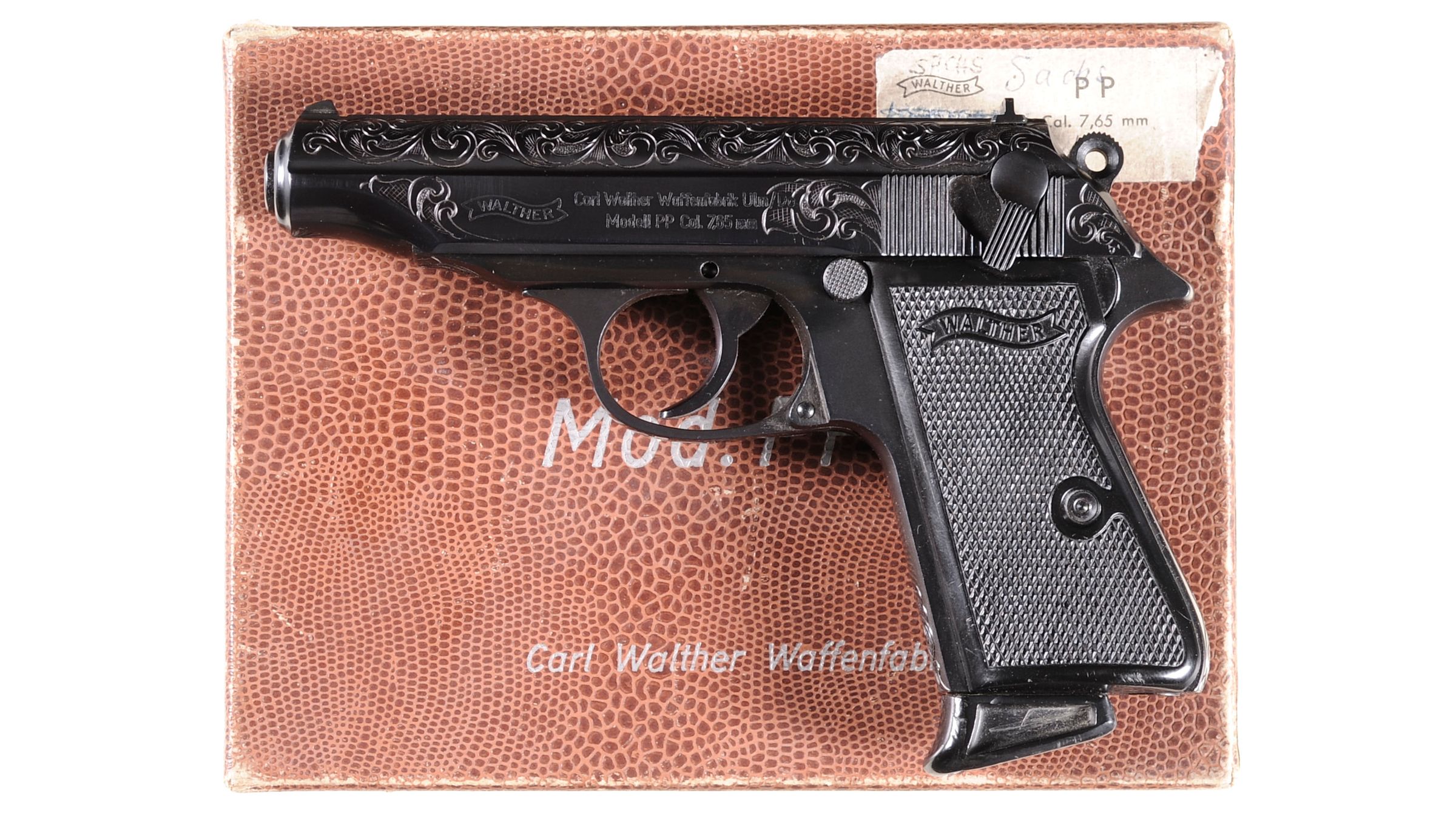 Engraved Walther Model PP Semi-Automatic Pistol with Box | Rock Island ...