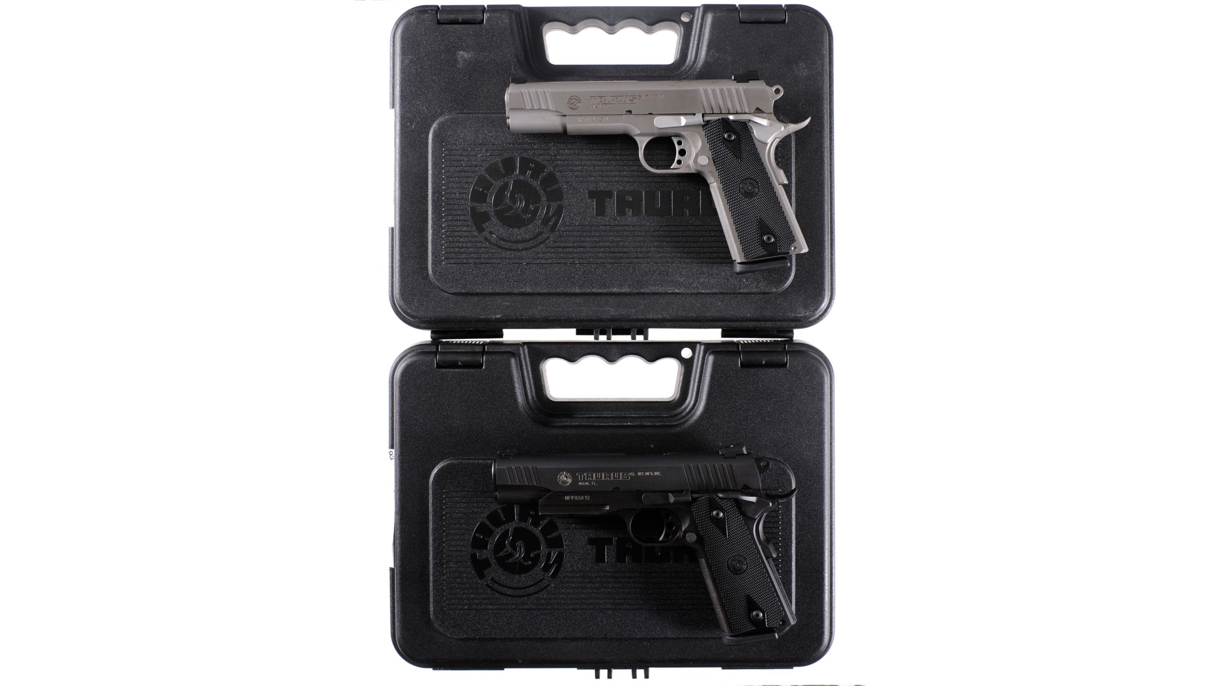 Two Taurus 1911 Pistols with Cases | Rock Island Auction