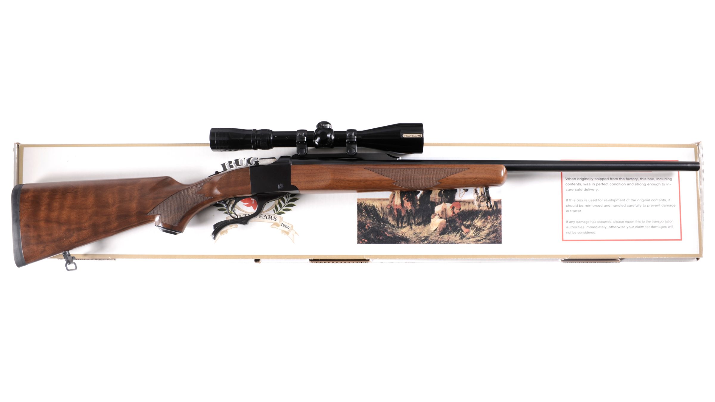 Ruger No. 1 Single Shot Rifle with Scope and Box | Rock Island Auction
