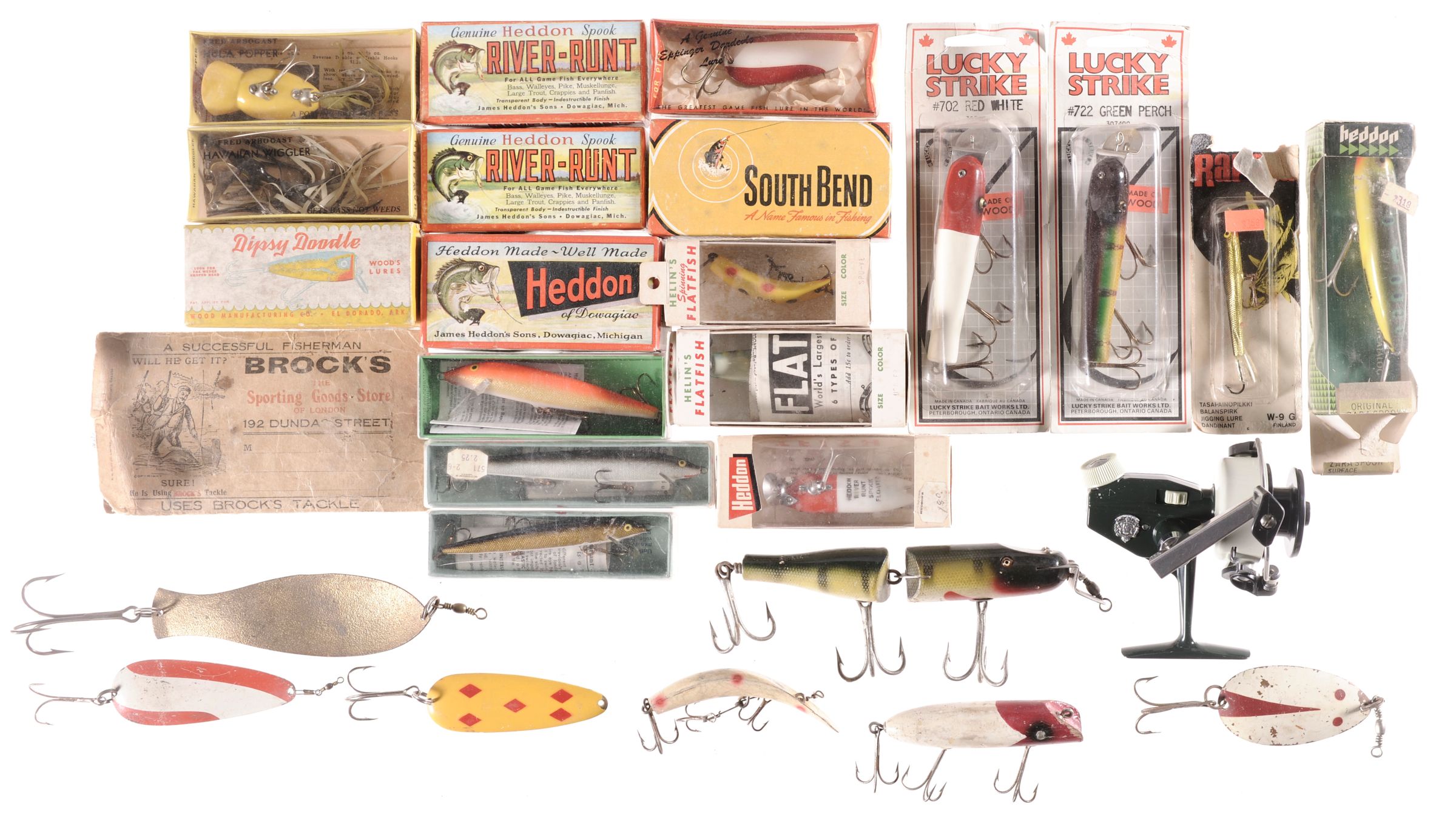 Zebco Cardinal 3 Spinning Reel and Assorted Fishing Lures | Rock Island ...