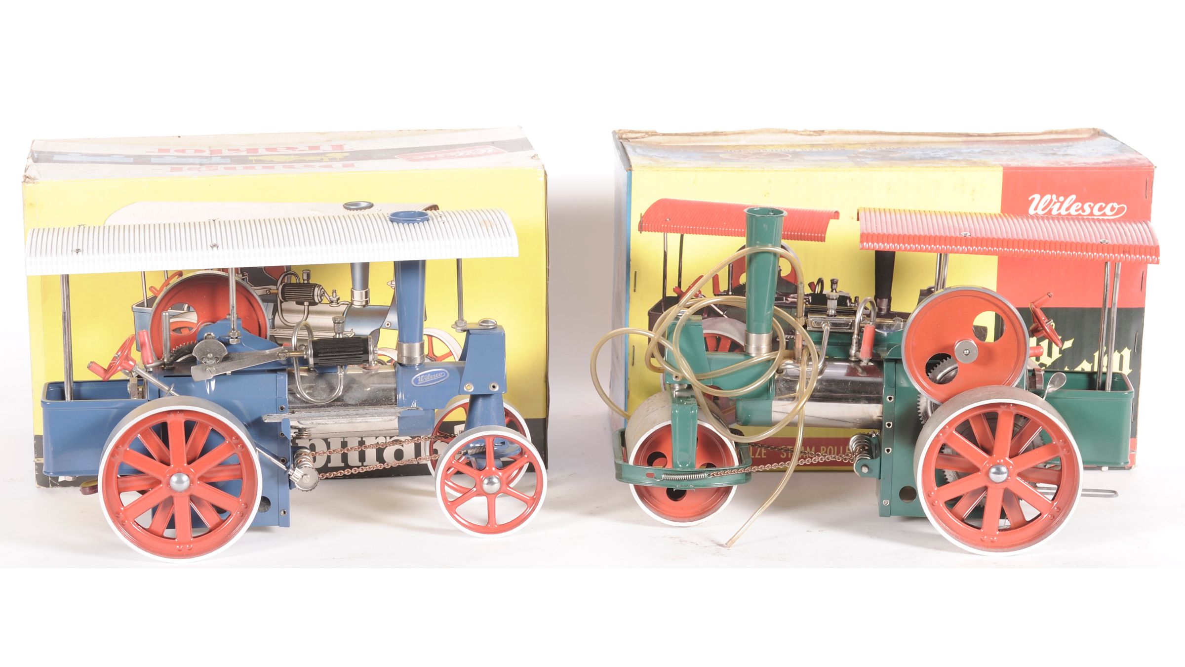 Two Boxed Wilesco Model Steam Engine Tractors | Rock Island Auction