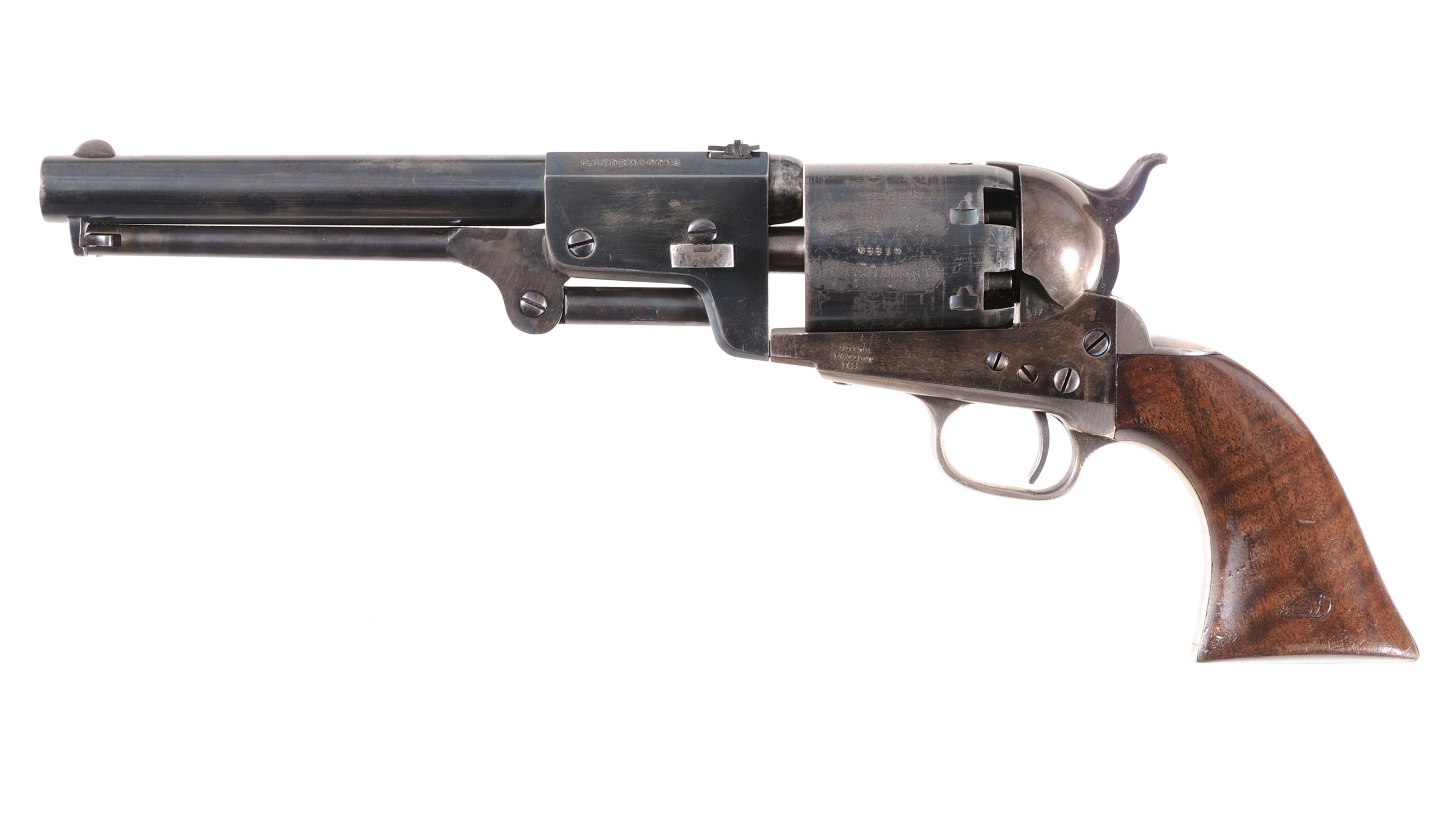 British Proofed Colt Dragoon Reproduction Percussion Revolver | Rock ...