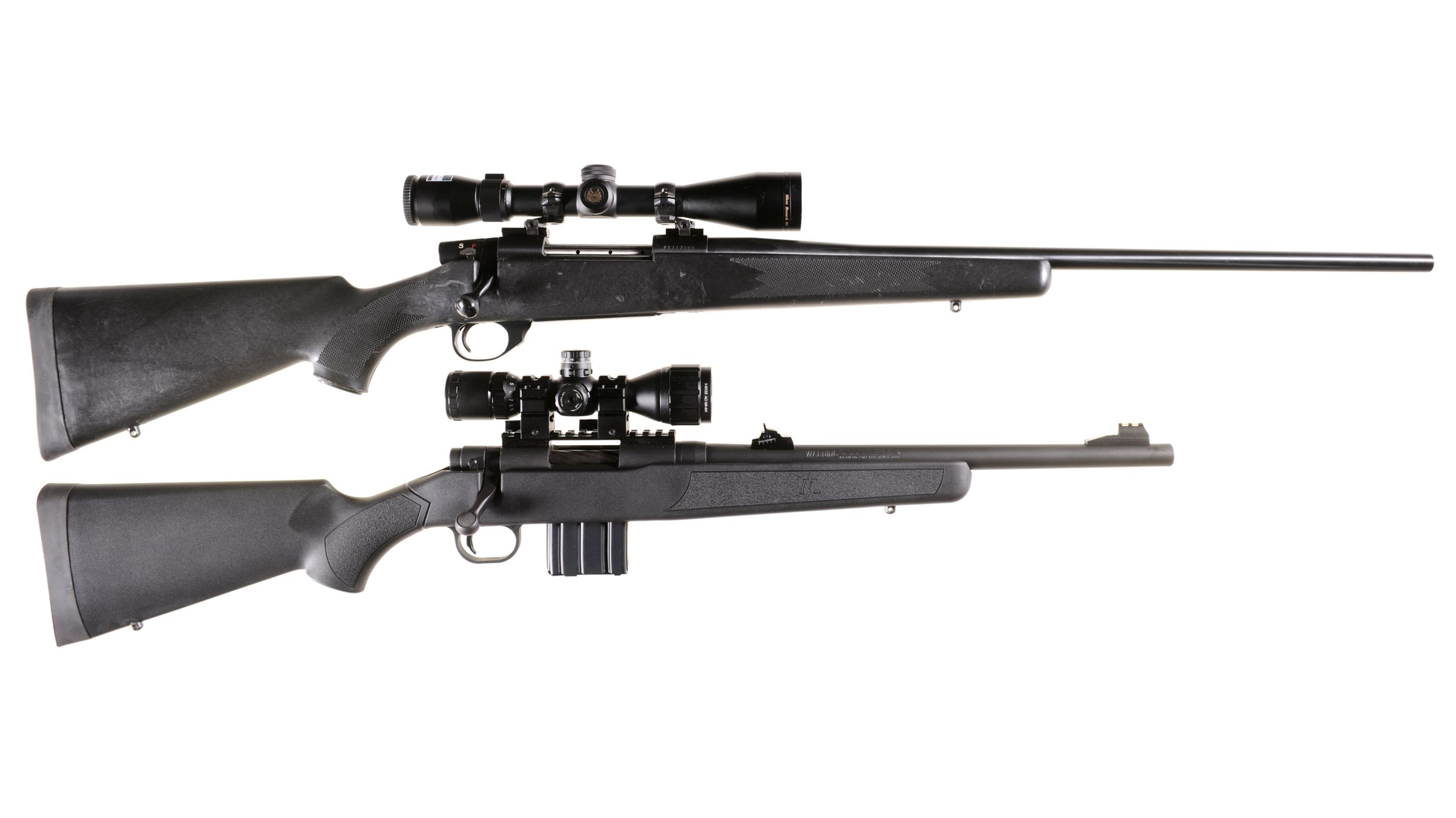 Two Scoped Bolt Action Rifles | Rock Island Auction