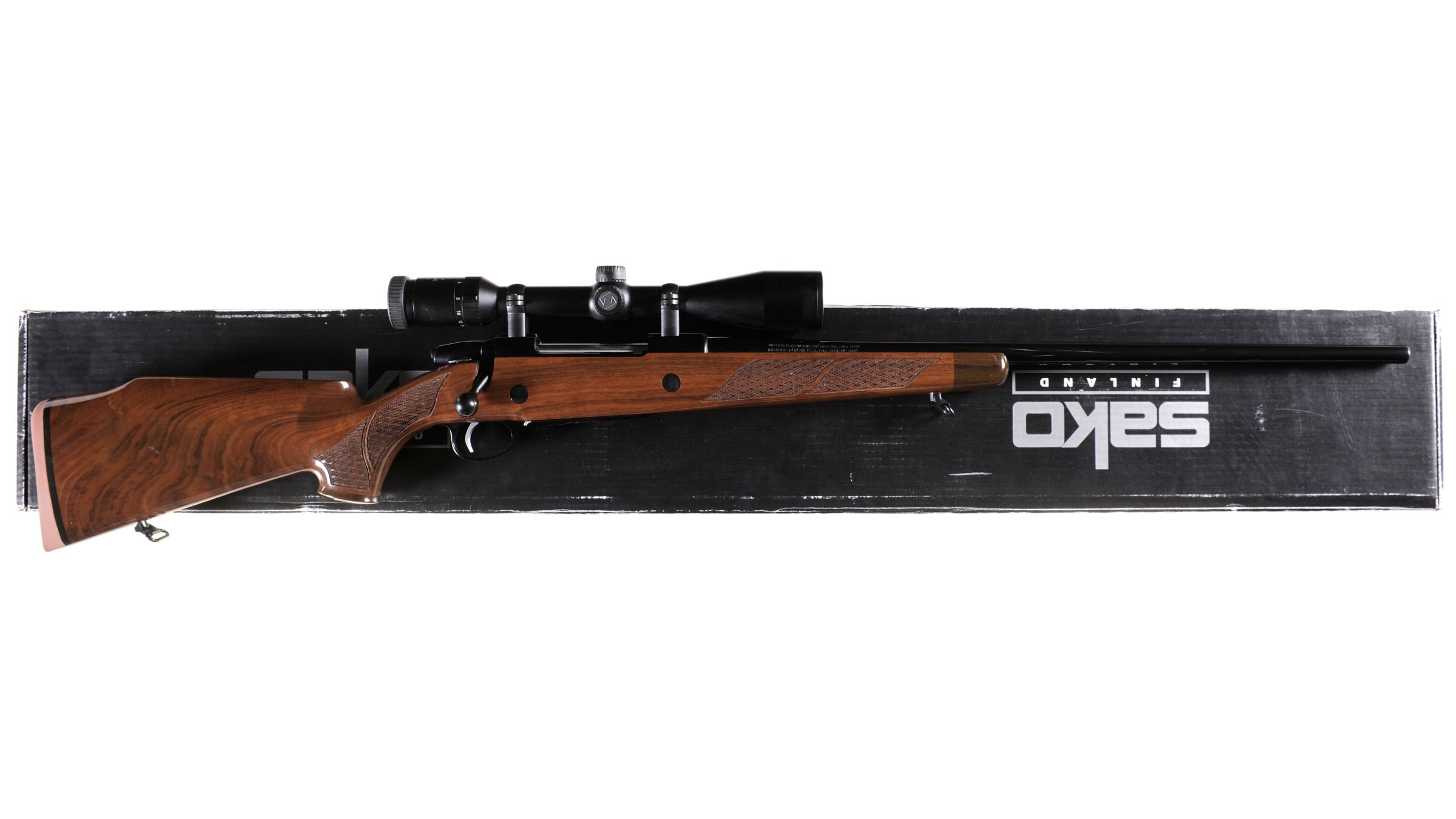 Sako Model V Rifle w-Zeiss Scope & Matching Box | Rock Island Auction