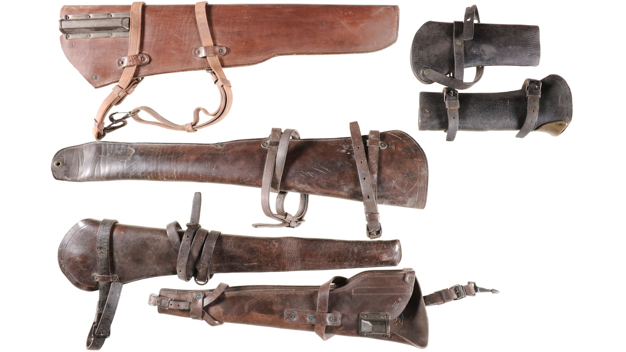 Six Leather US Military Firearms Scabbards | Rock Island Auction
