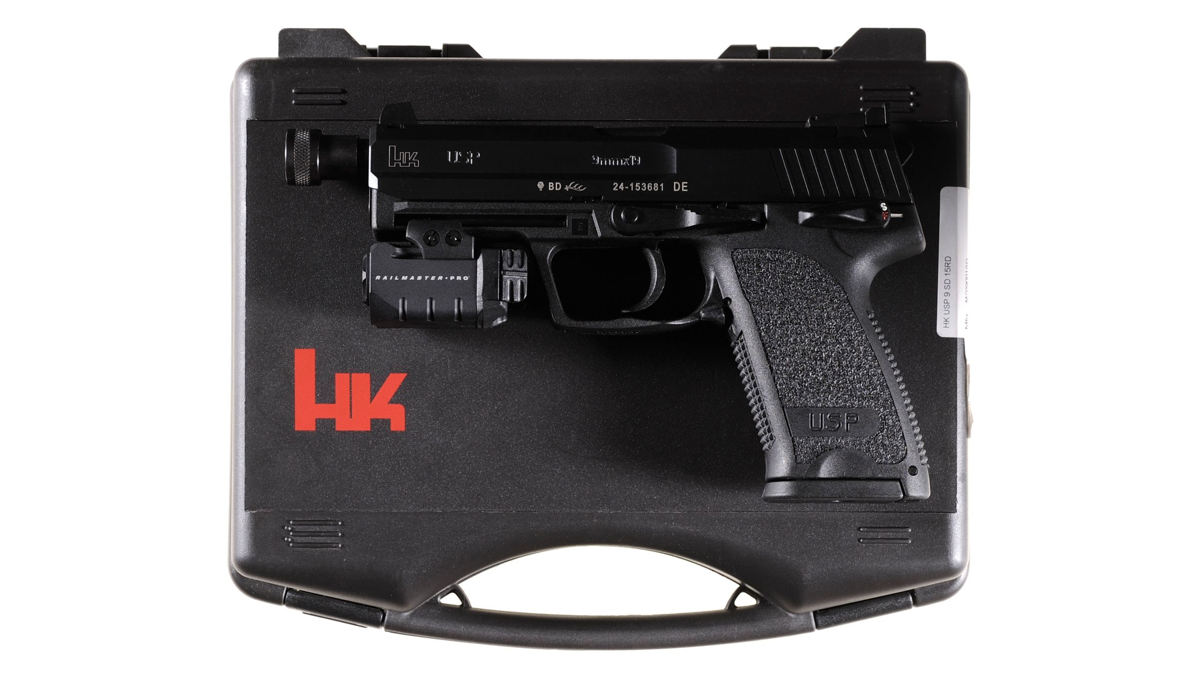 Heckler & Koch USP 9 Pistol with Laser Sight and Case | Rock Island Auction