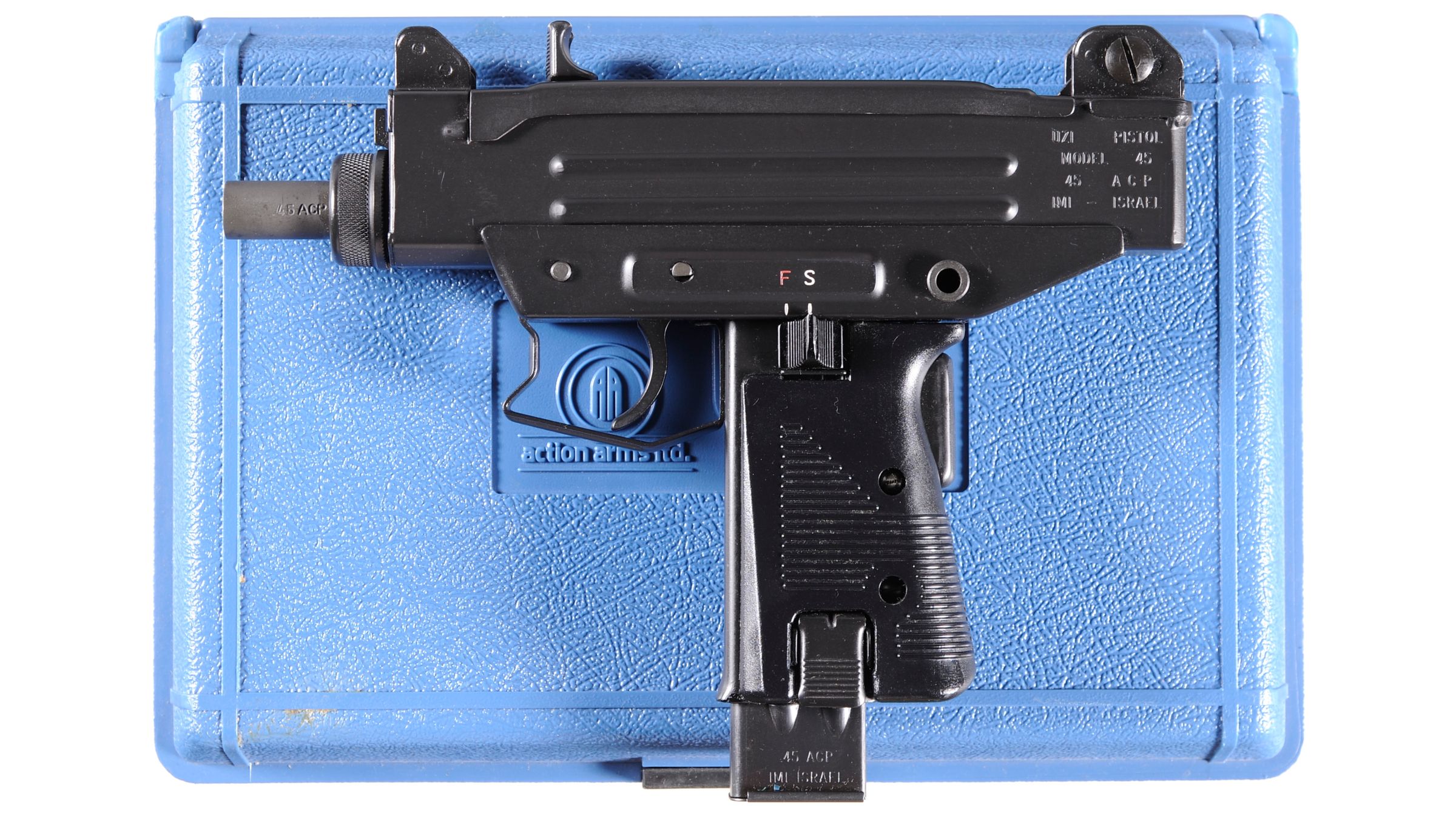 IMI-Action Arms Uzi Semi-Automatic Pistol with Case | Rock Island Auction