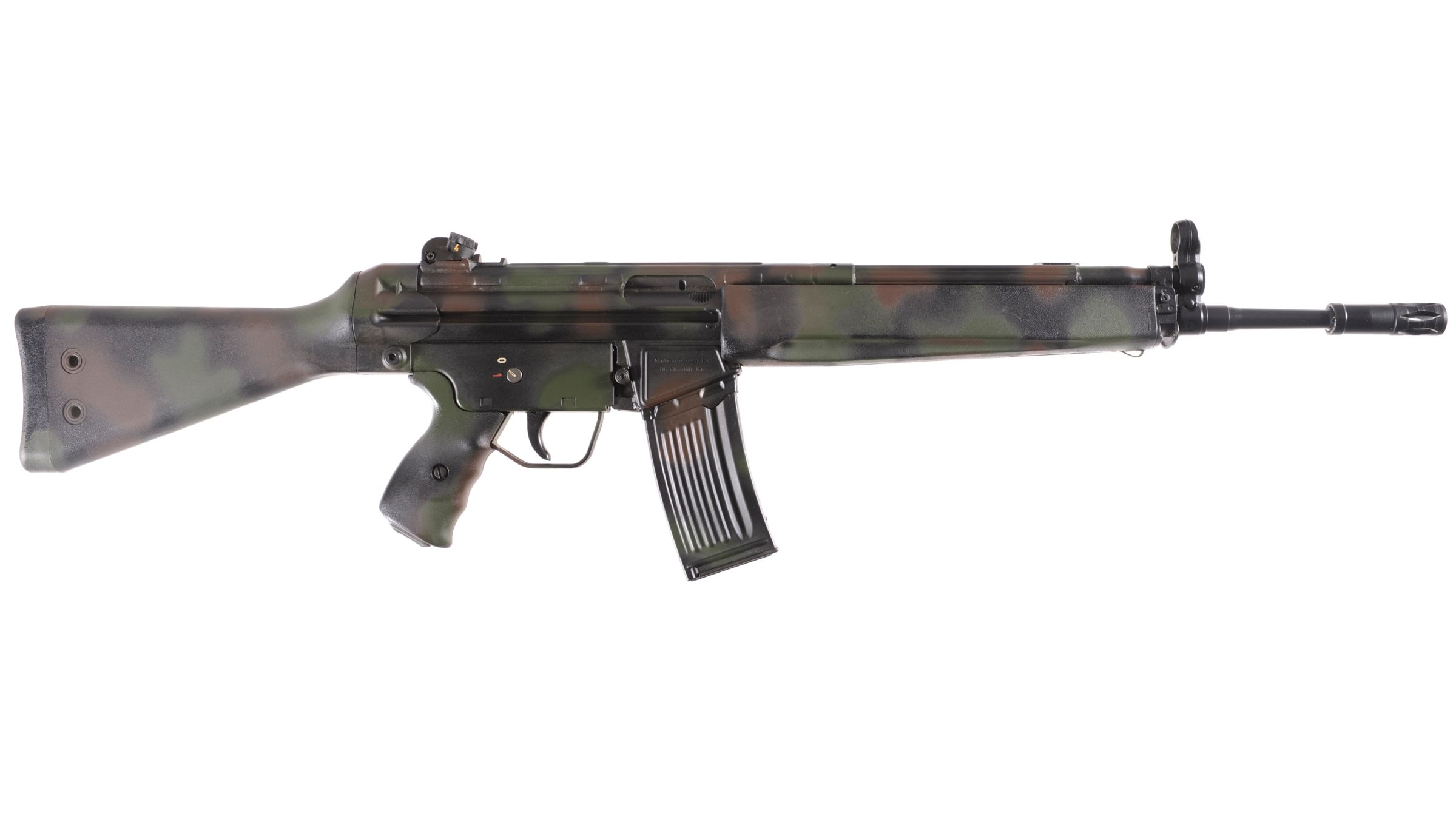 Heckler & Koch HK93 Rifle in Scarce Woodland Camo Finish | Rock Island ...