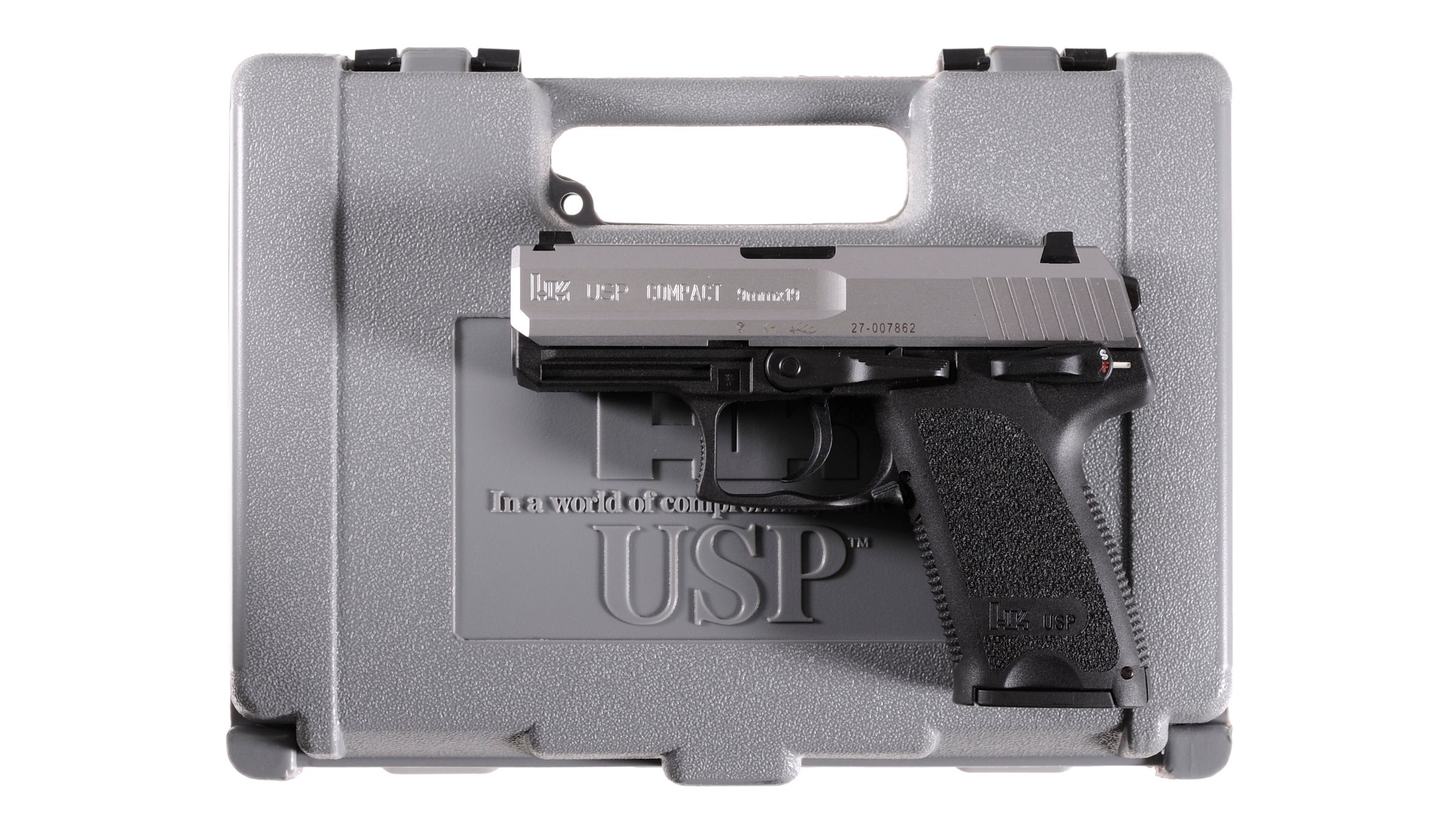 Heckler And Koch Usp Compact Semi Automatic Pistol With Case Rock