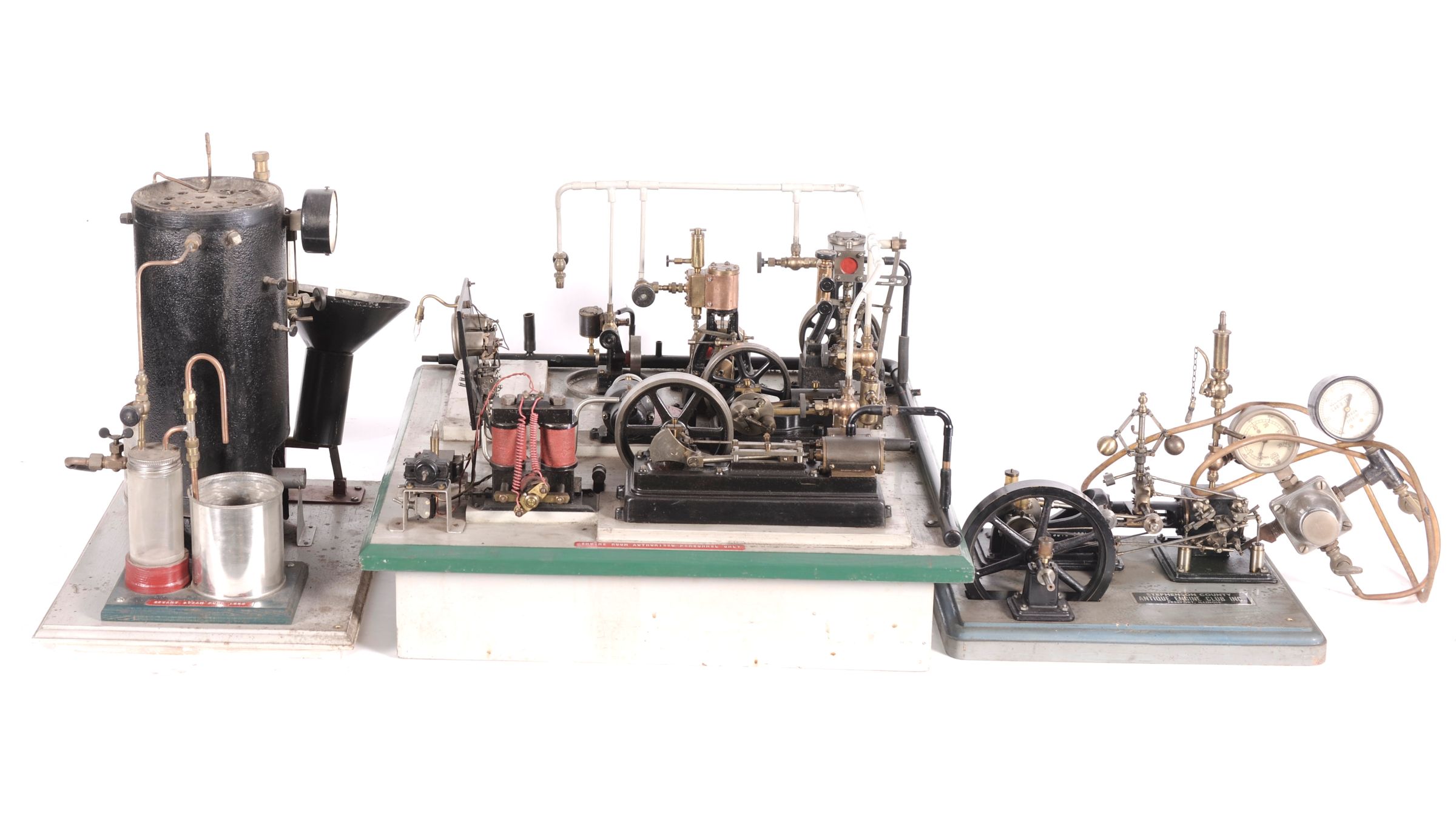 Group of Assorted Industrial-Style Steam Engine Models and Kits | Rock ...
