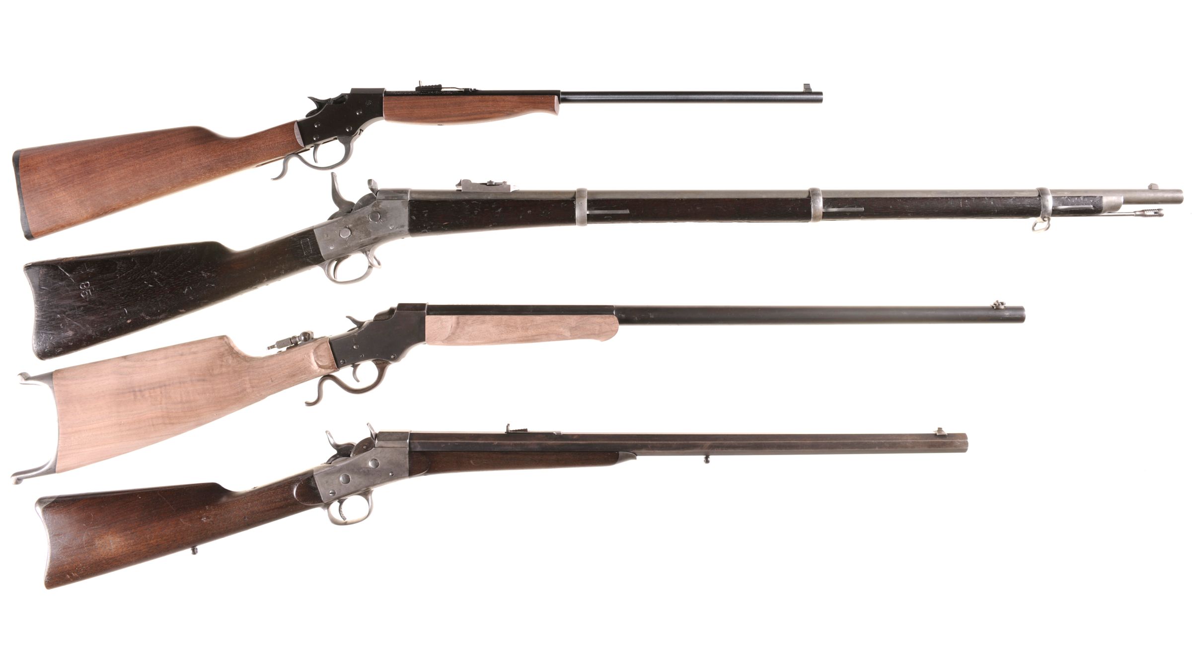 Four Breech Loading Single Shot Long Guns | Rock Island Auction