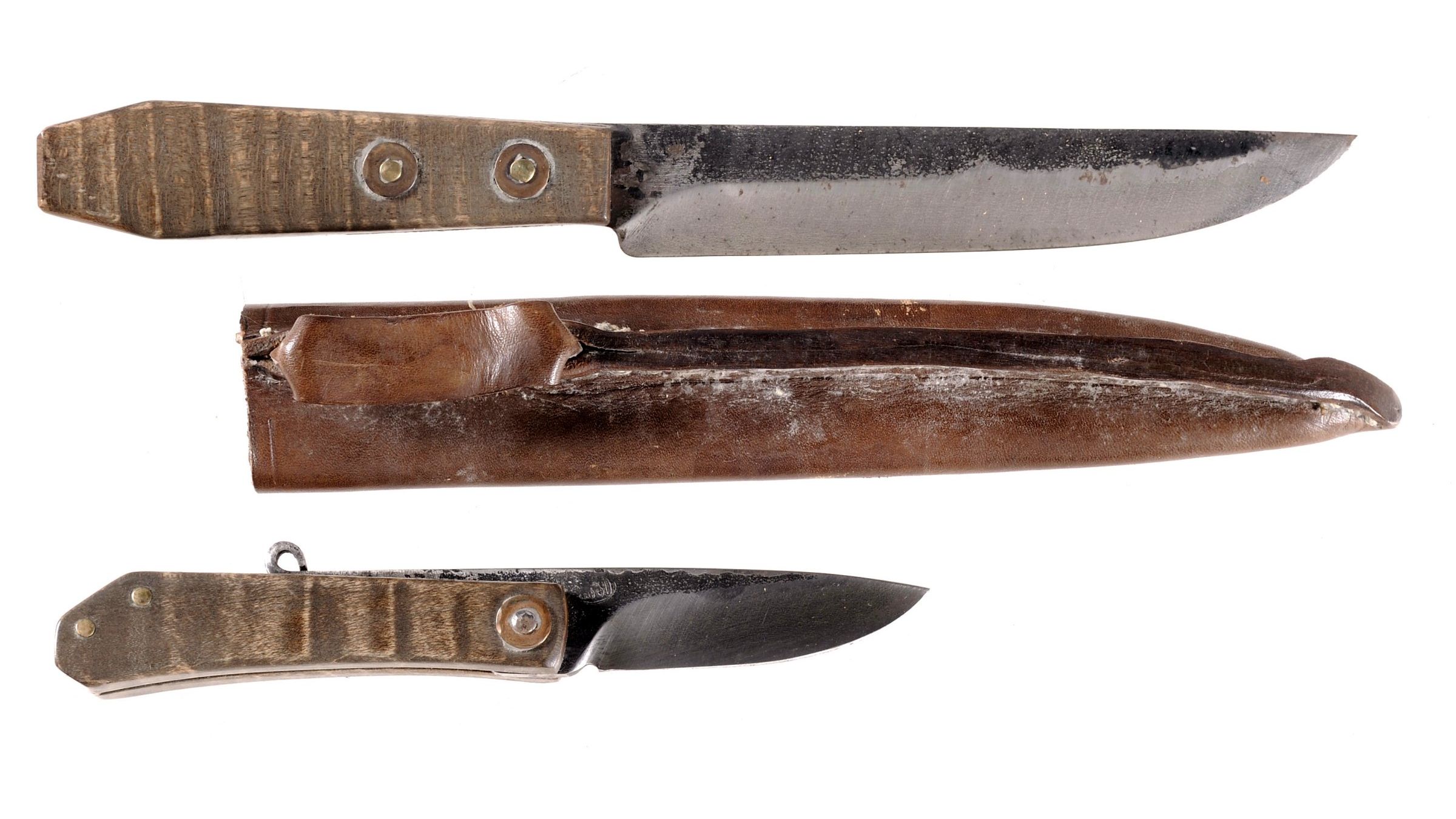 Pair of Maple Handled Knives | Rock Island Auction